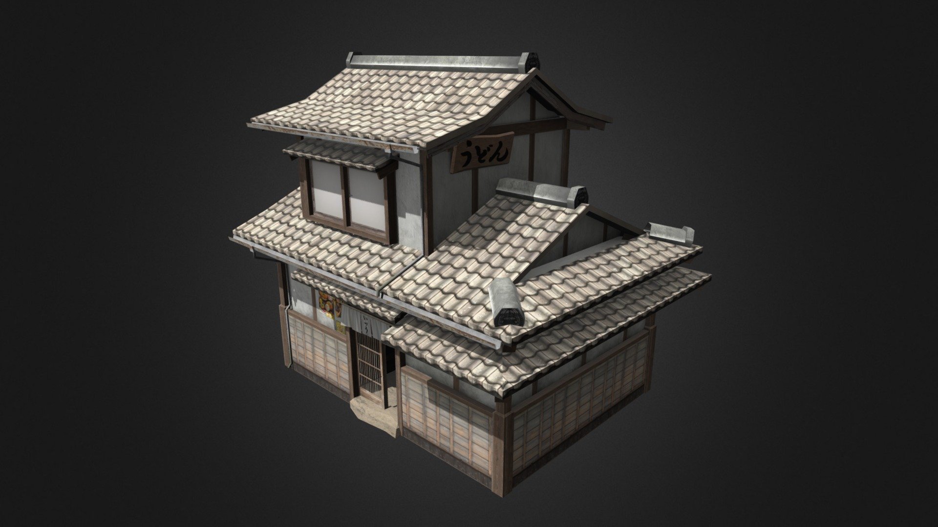 Kyoto Cityscene House 1 - 3D model by Veerle Zandstra (@veerle_zandstra ...