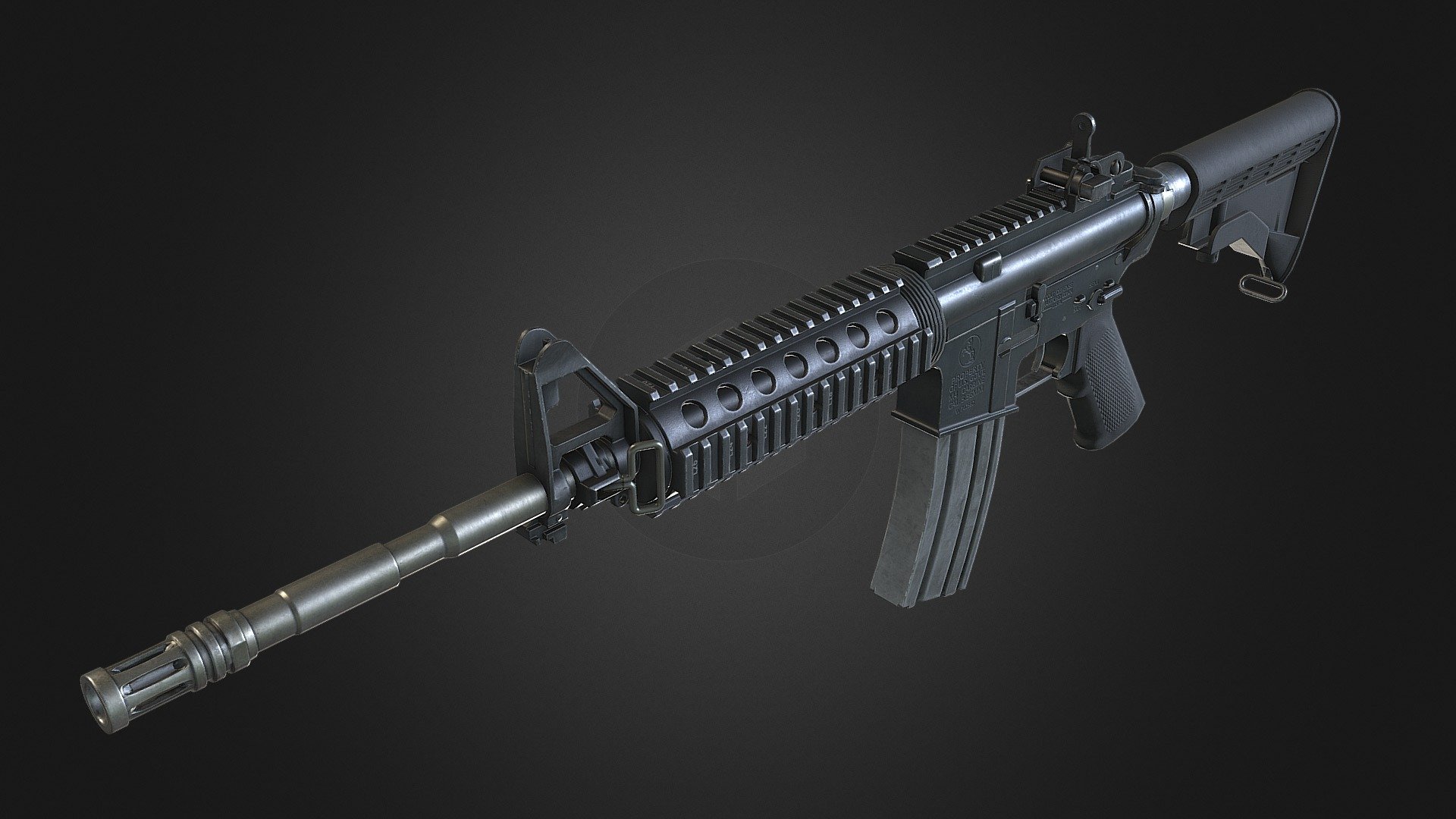 M4 Carbine - 3D model by Duncan Reed (@duncanreedart) [8c15af3] - Sketchfab