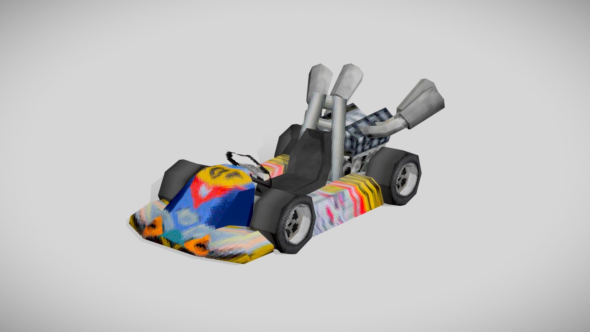 PlayStation® One stylized gokart - 3D model by gyk9880 [8c16c84 ...