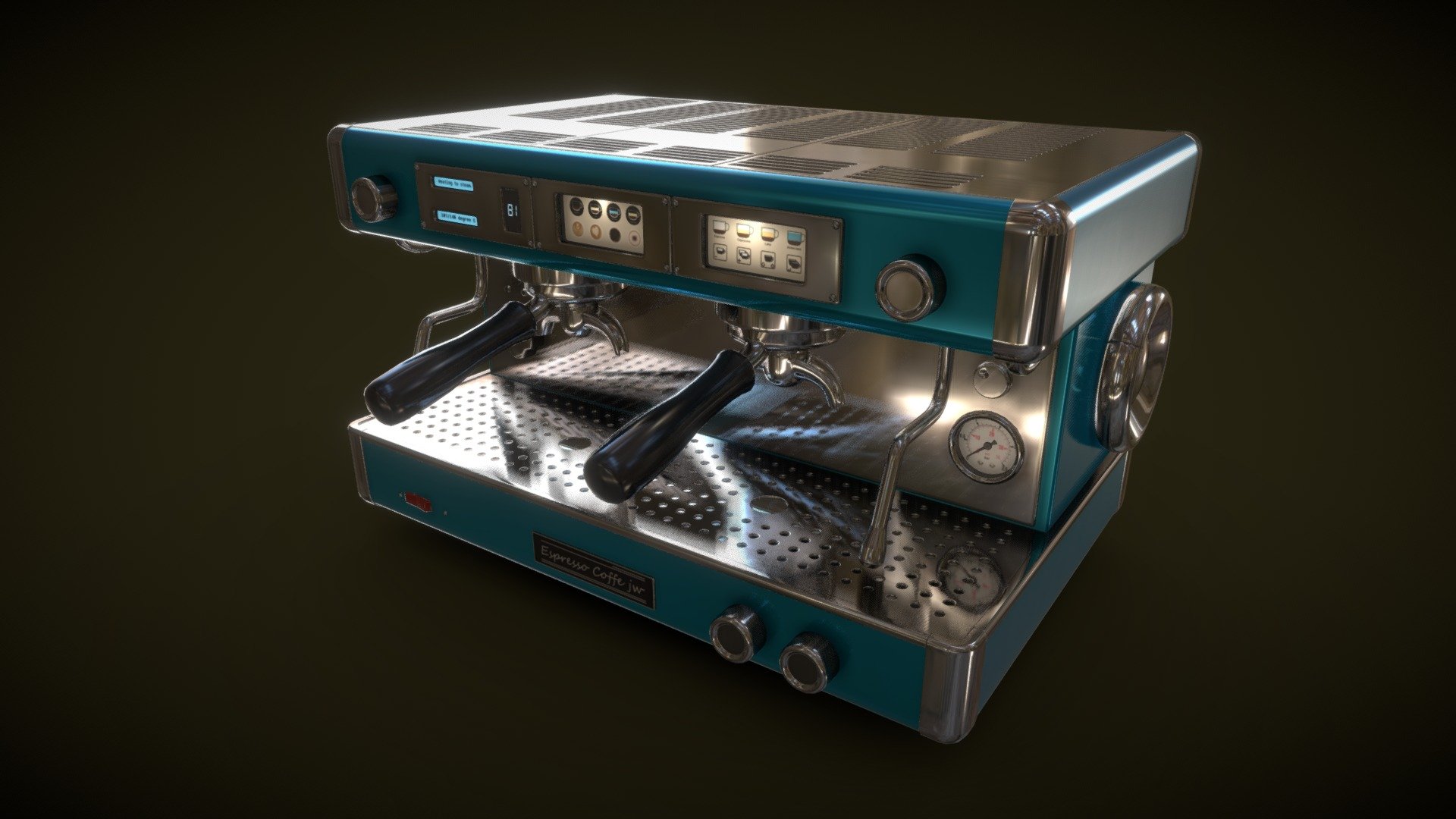 Coffee machine - 3D model by polysnap [8c1744b] - Sketchfab