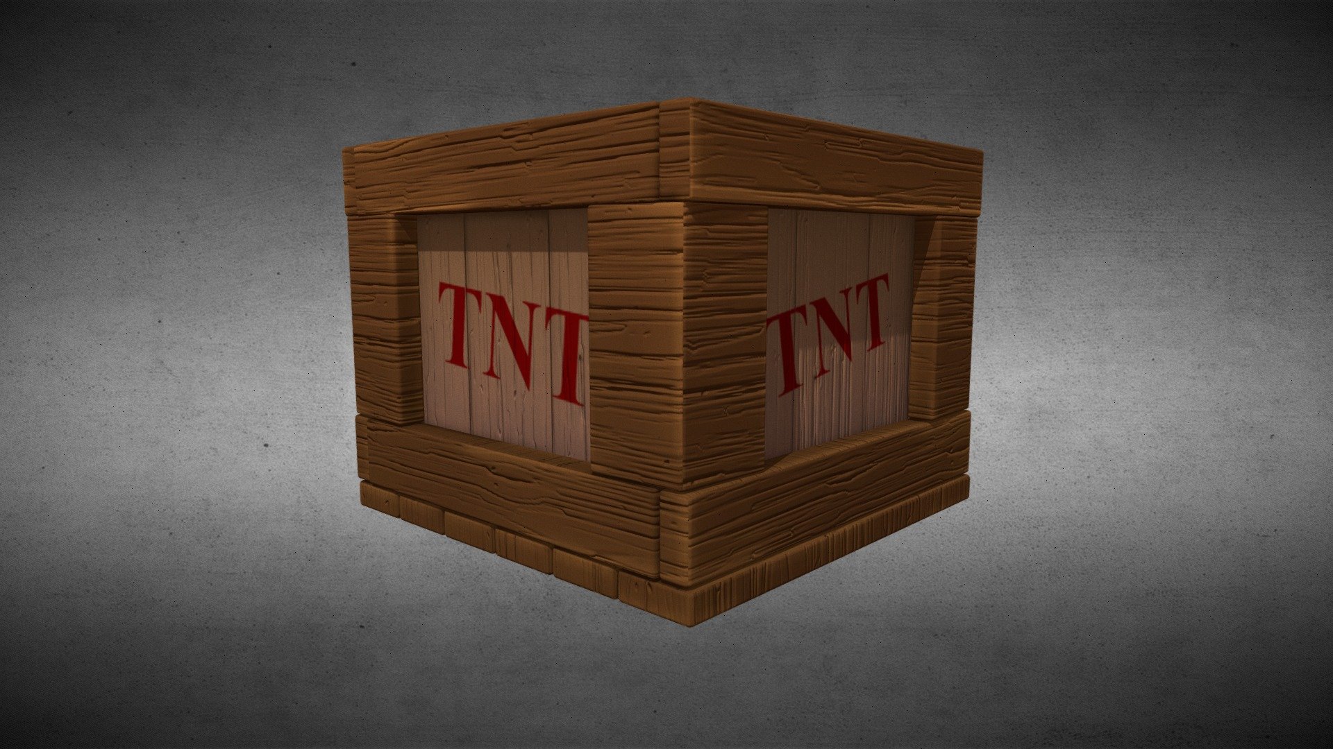 Stylized TNT box - Download Free 3D model by AndresX (@Andres_X ...