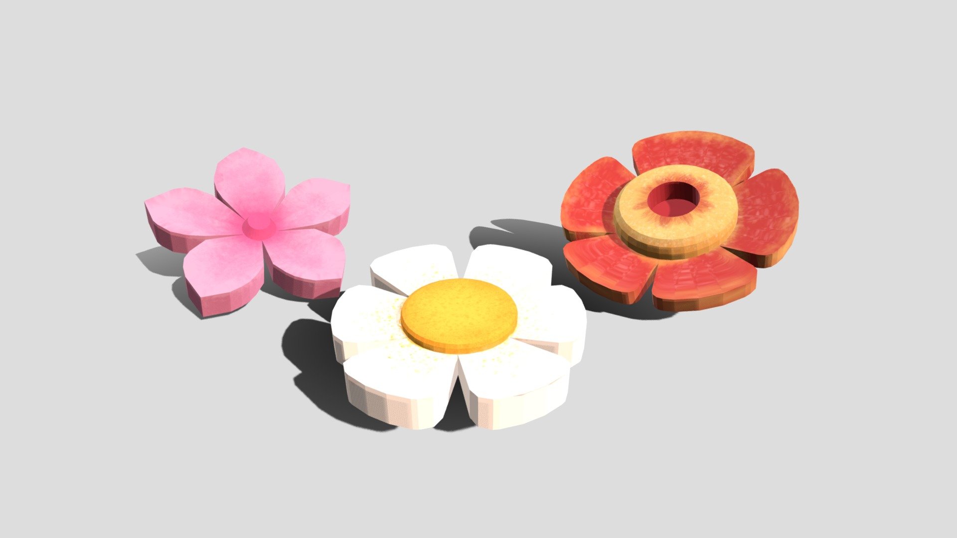 Low Poly Flowers - 3D model by Sinfonia-Agridulce [8c1f789] - Sketchfab