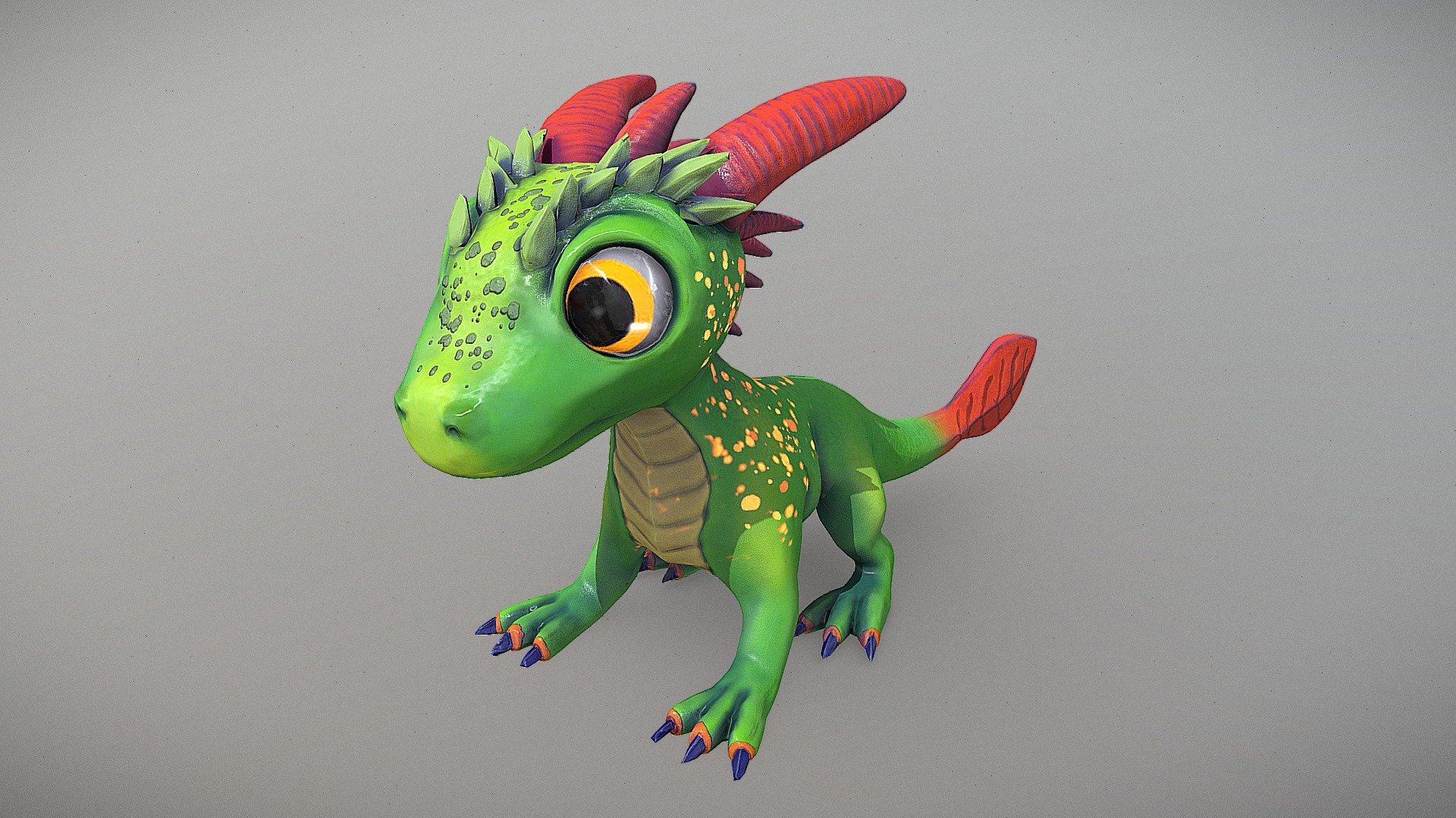 Little Drake's Dragon - 3D model by MagicBean _神奇豆豆 (@magic_bean ...