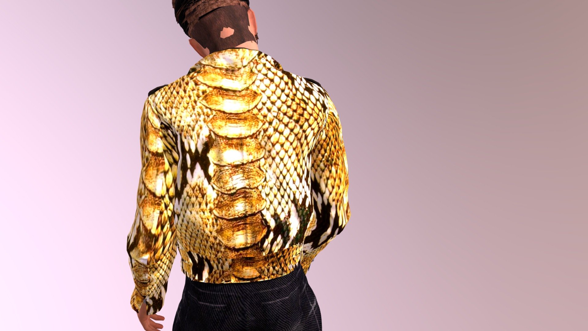 Snake Jacket Guy - 3D model by MrVr [8c20b23] - Sketchfab