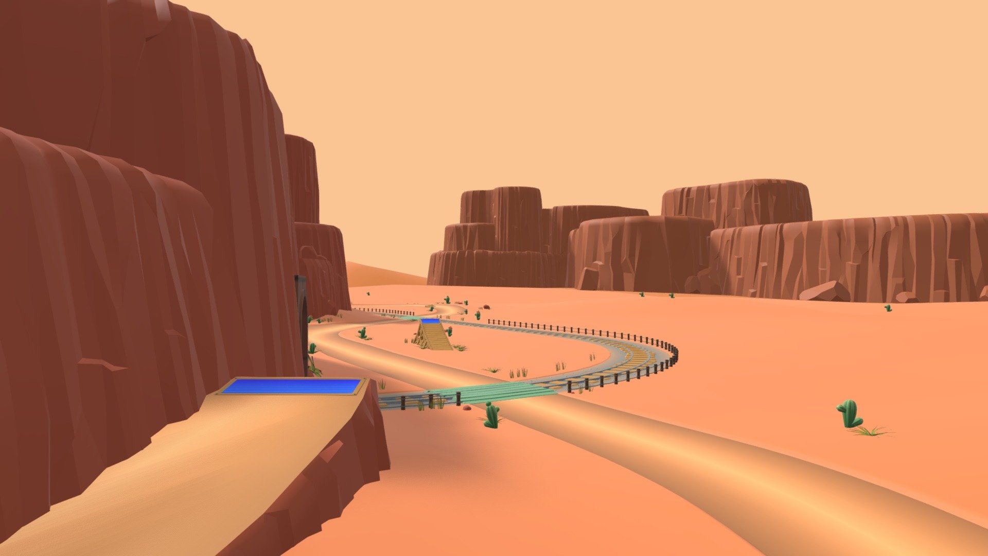 Mario Kart 8 Deluxe - N64 Kalimari Desert - Download Free 3D model by ...