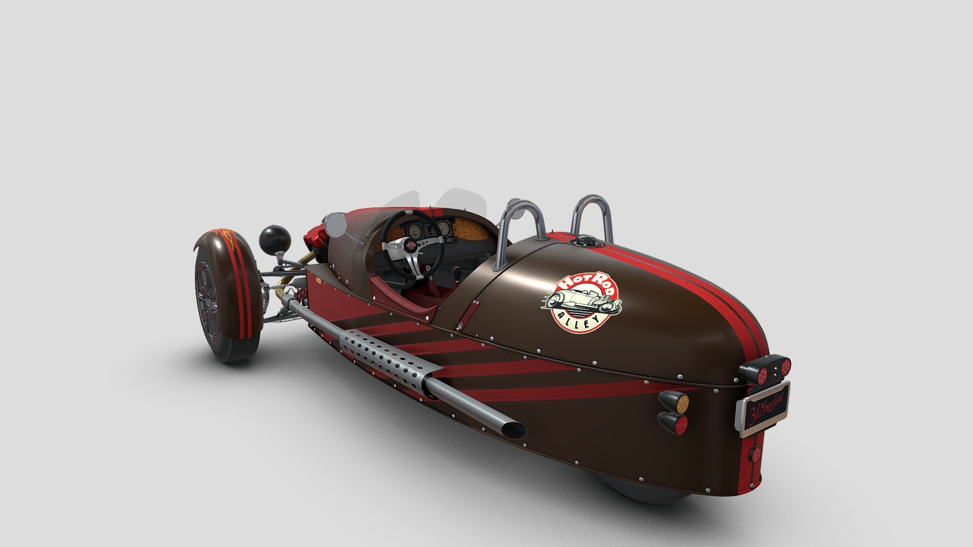 Morgan 3Wheeler - 3D model by Patrice Terrier (@PatriceTerrier ...