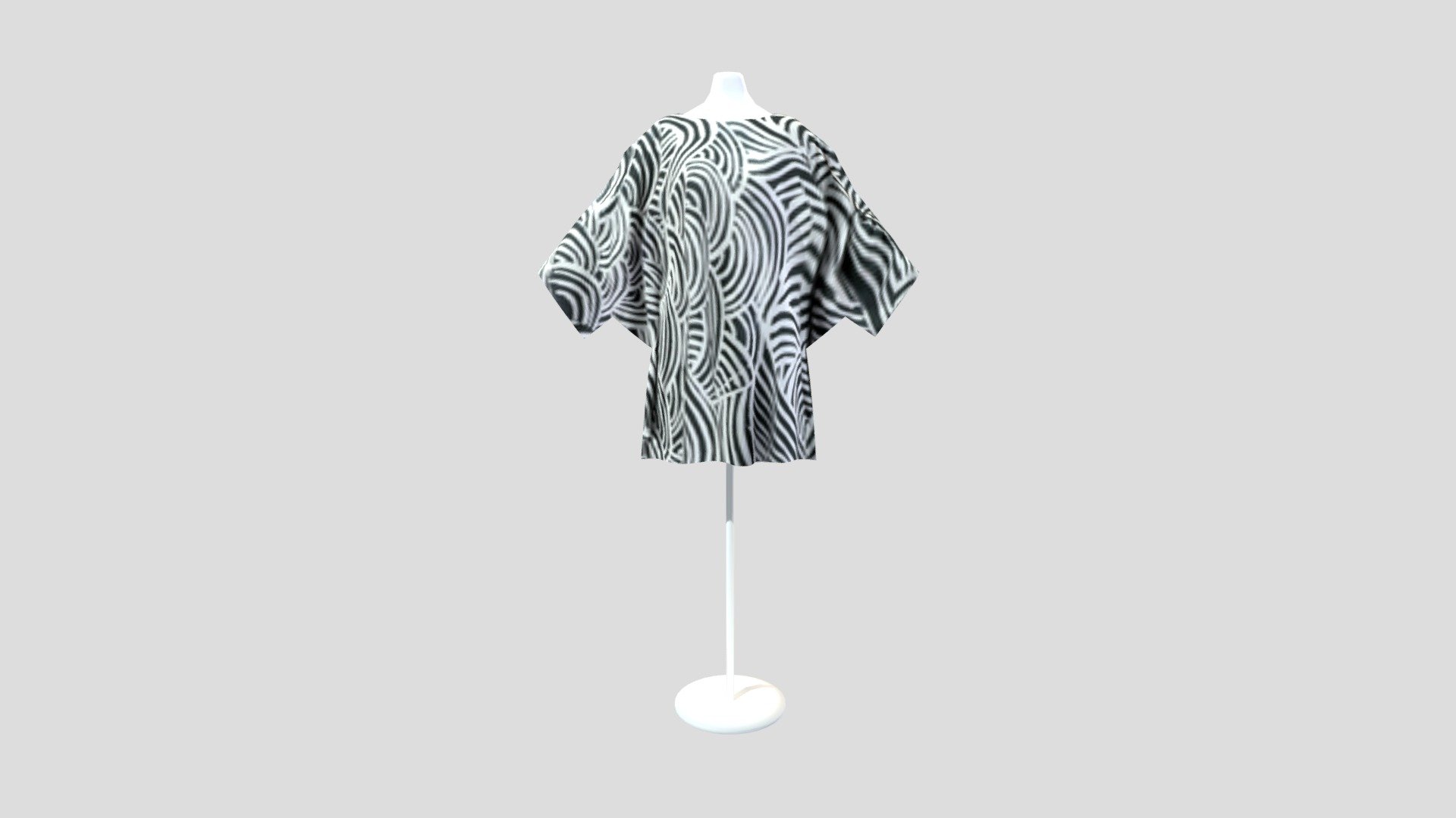 BUJINS L BATIK - Short Batik Kaftaan - Download Free 3D model by ...