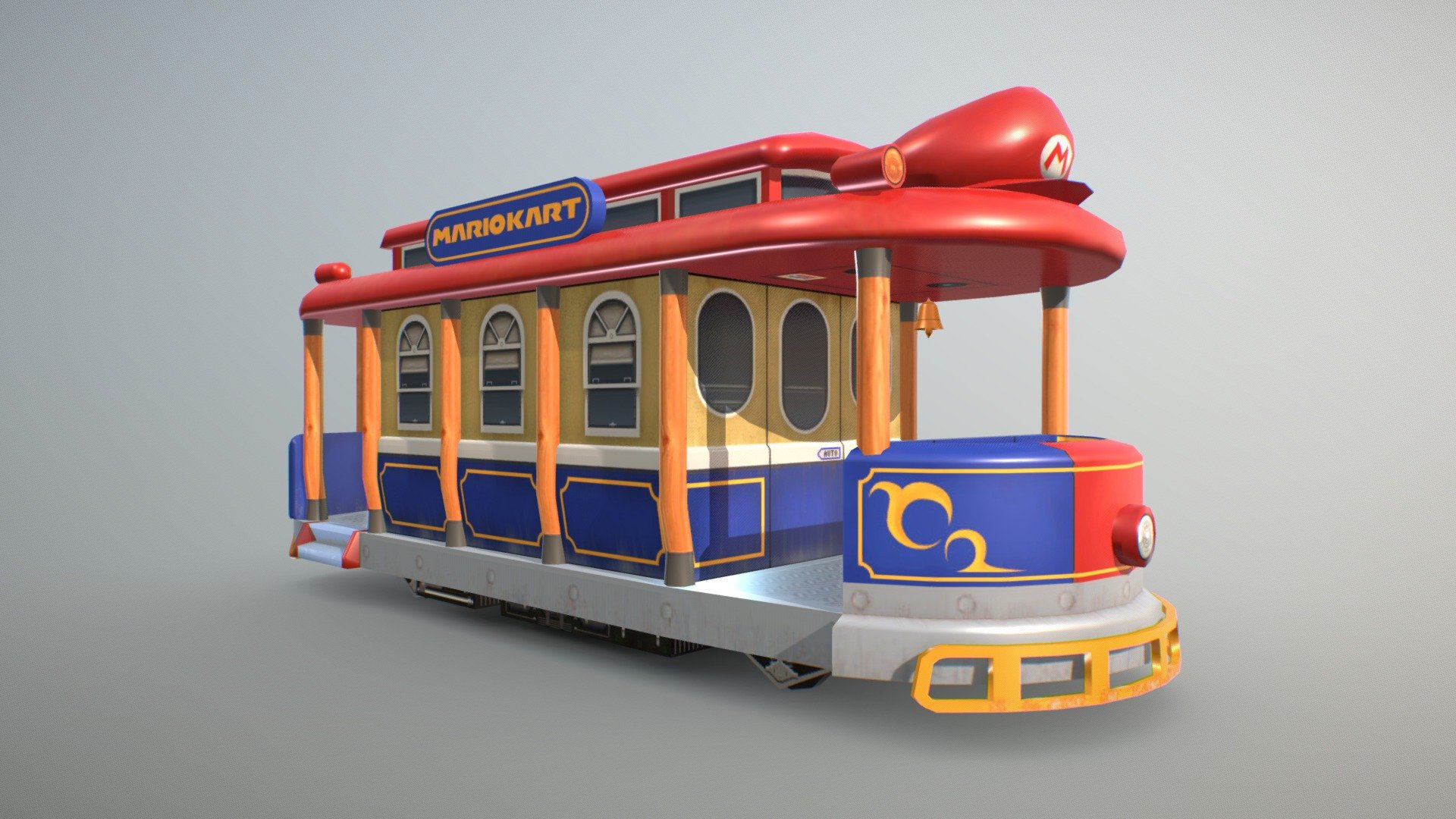 Trolley Car (Mario) - Mario Kart 8 - Buy Royalty Free 3D model by ...