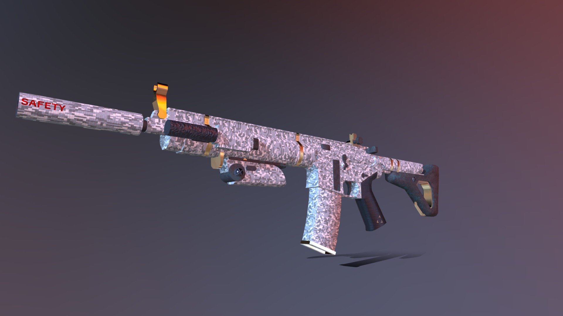 AR-15 camo skin - 3D model by LINES171 [8c26208] - Sketchfab