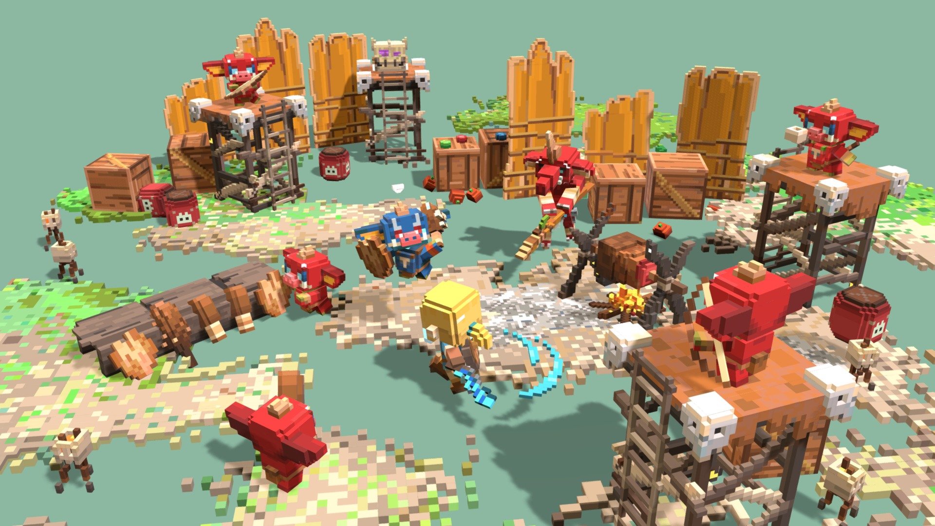 Battle of camp - 3D model by bwduse [8c26f8b] - Sketchfab