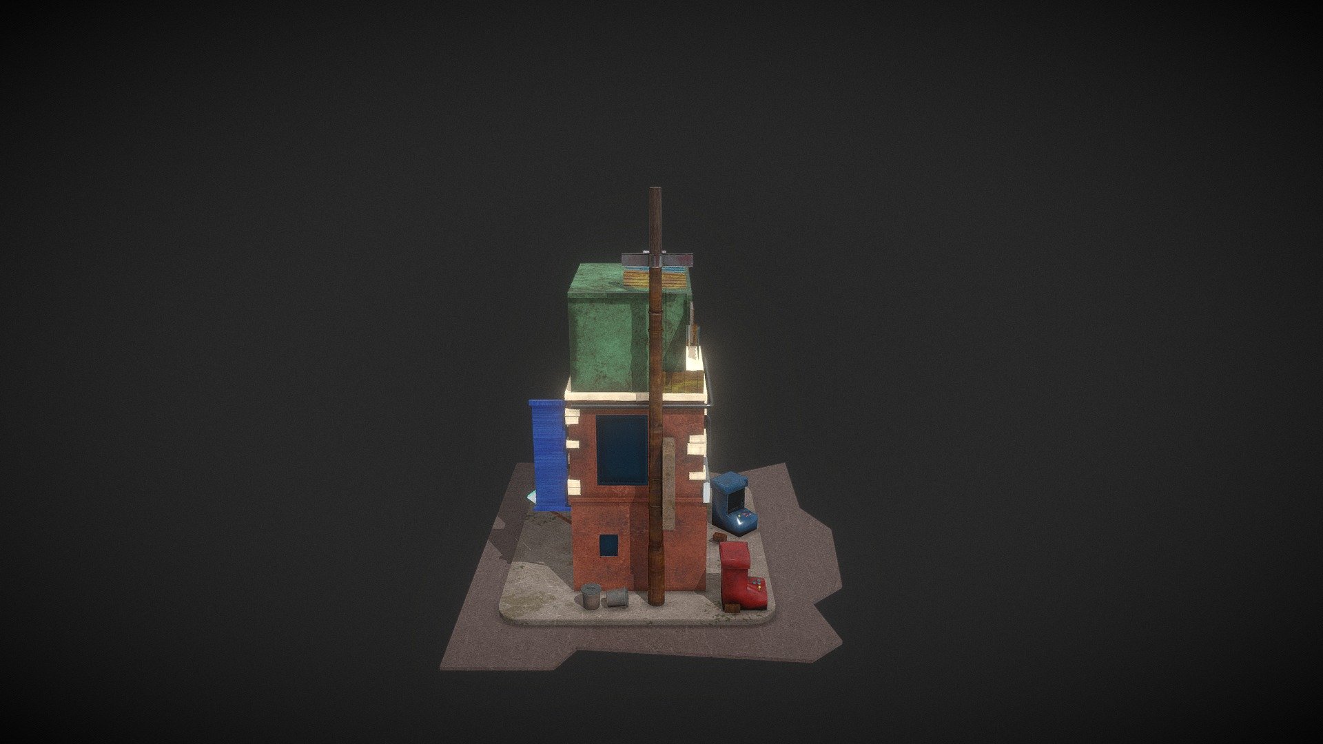 Game Prop House Model - 3D model by JVS RISHIKESH (@RISHIKESH-PORTFOLIO ...