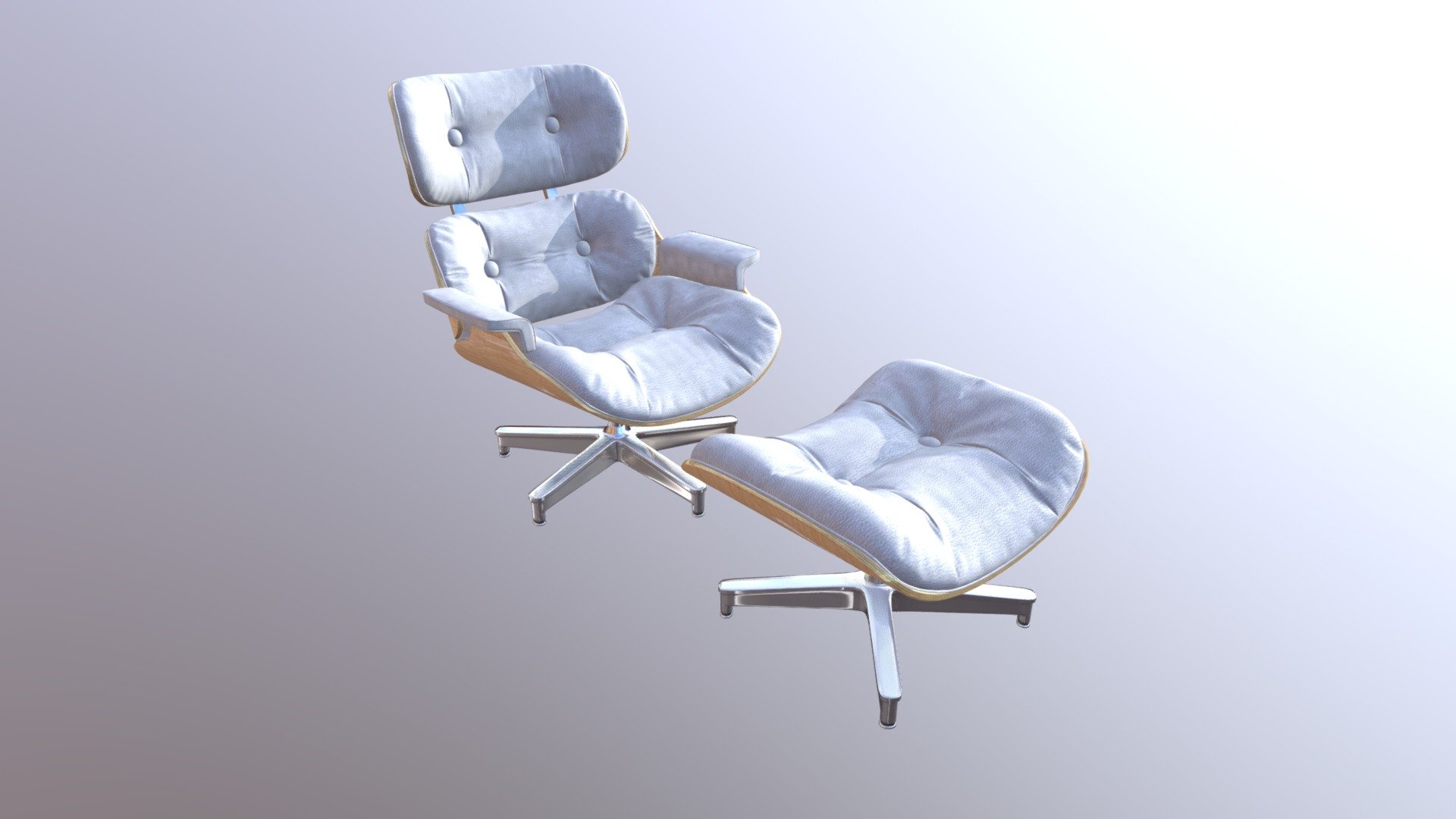 Eames Lounge Chair - 3D model by Markkus.Pekkenen [8c285dd] - Sketchfab