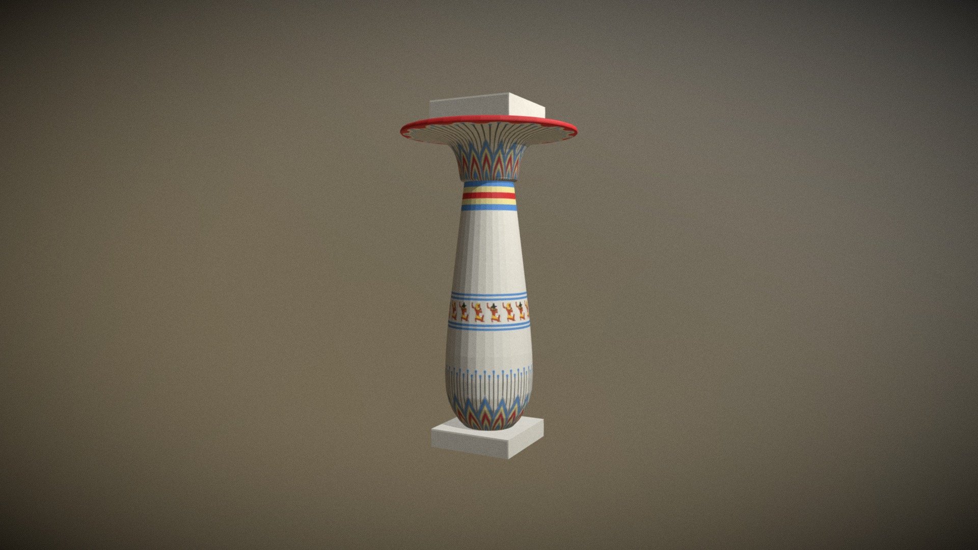Egyptian papyrus column - Download Free 3D model by MasterMek [8c28ce1 ...