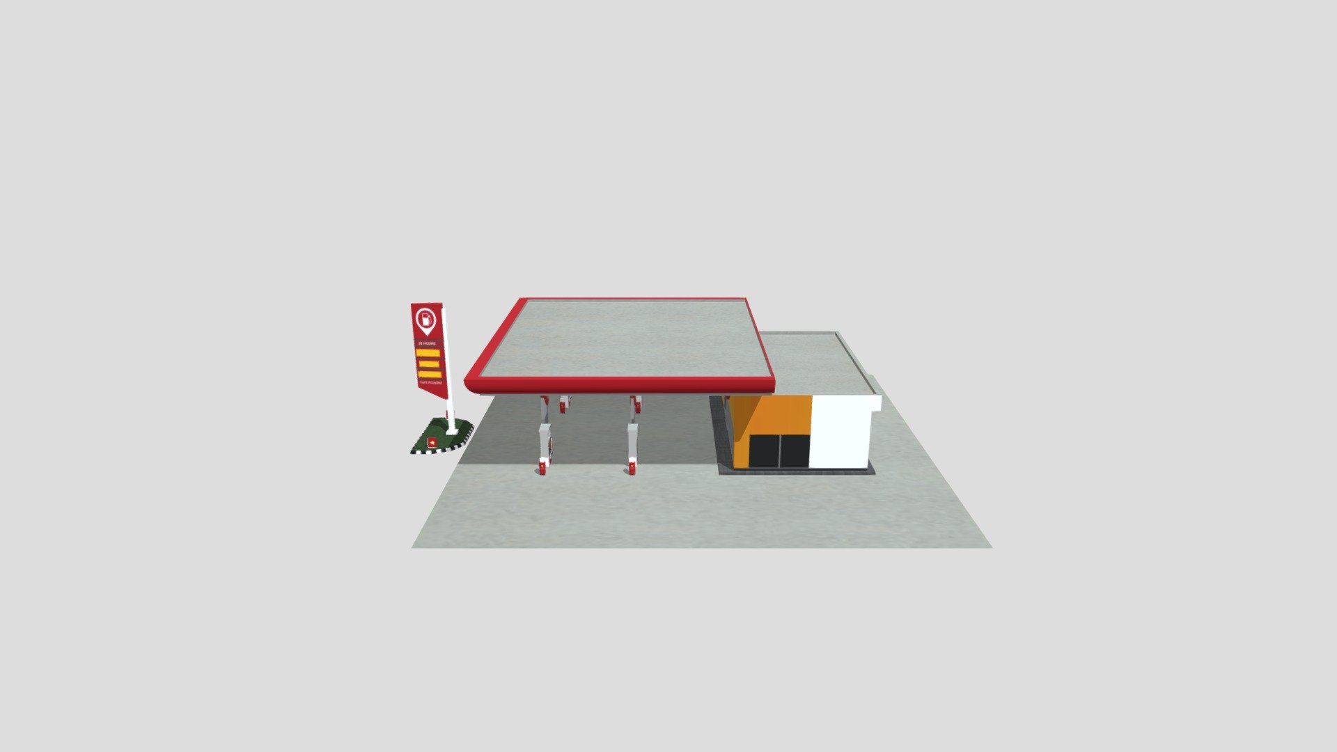 Petrol Pump - 3D model by EnvisionArts [8c2bf1f] - Sketchfab