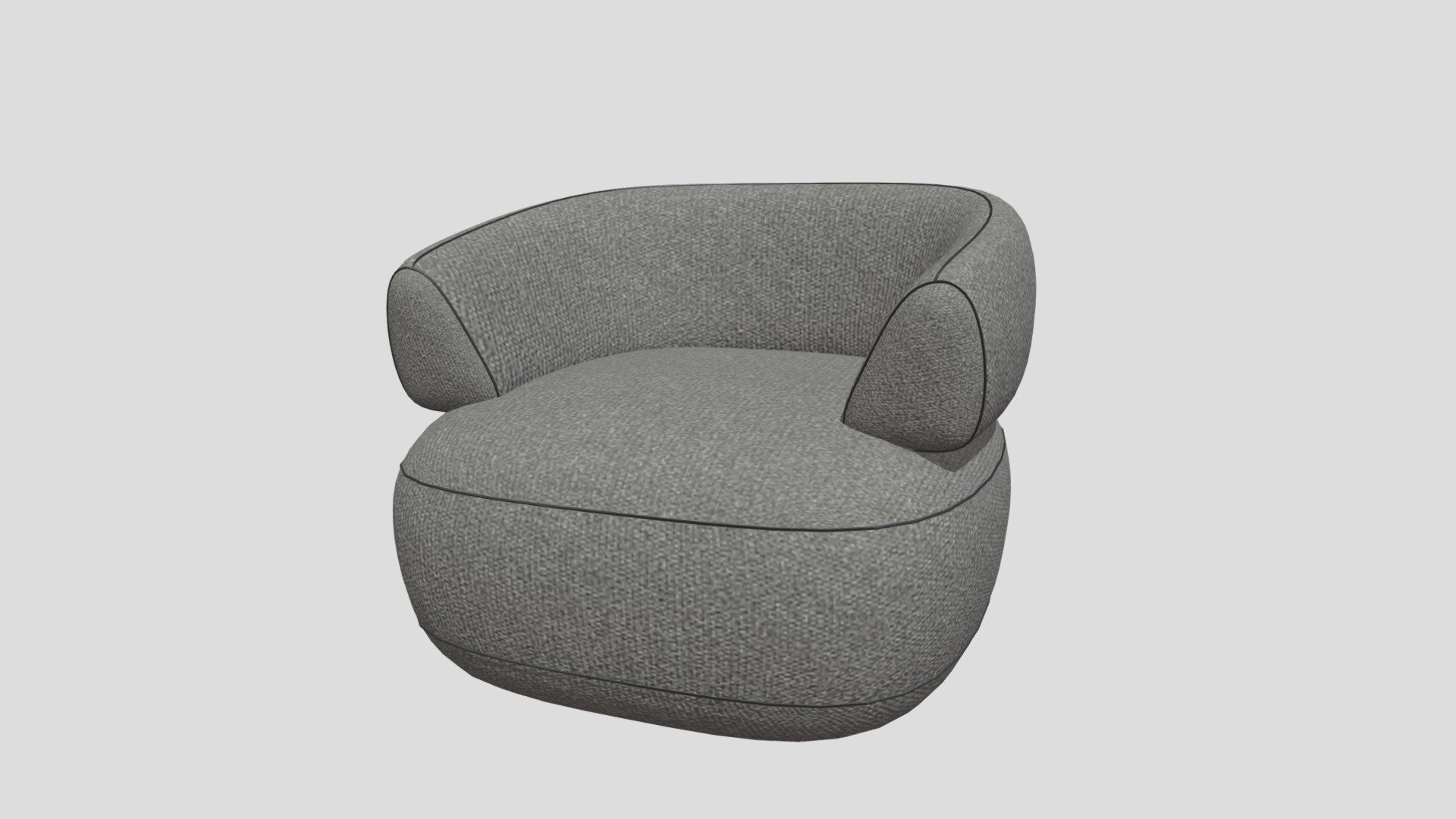 Pouf Chair - 3D model by geceala [8c2d4ef] - Sketchfab
