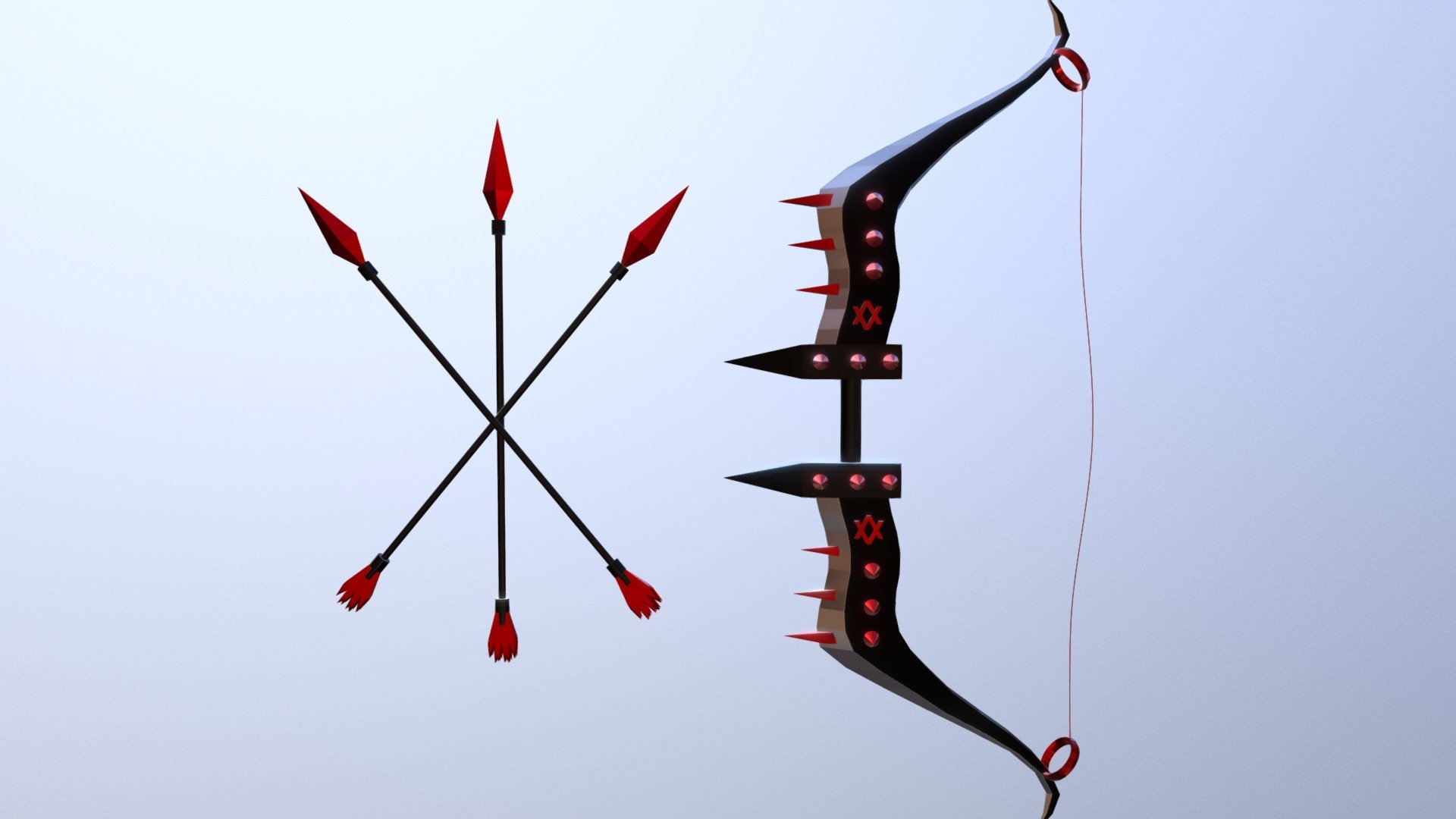 Hellish Bow - 3D model by Michael (@m.alhesan) [8c2e65a] - Sketchfab