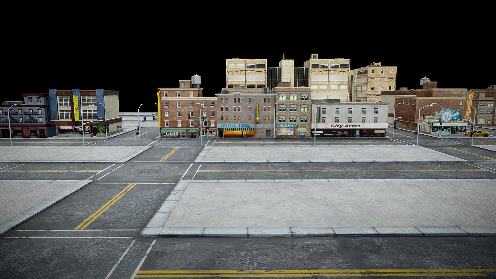 ccity_building_set_1 - 3D model by convrseai [8c2f059] - Sketchfab