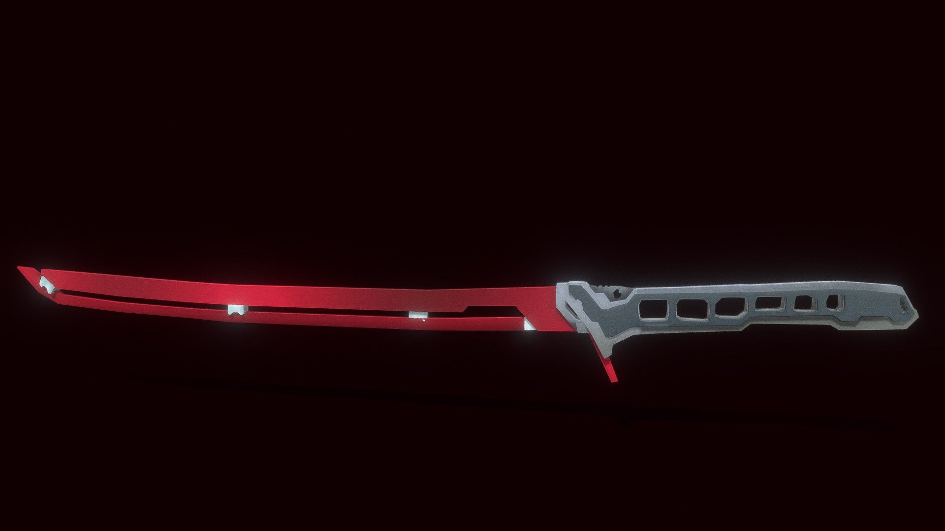 Handpainted Cyberpunk Katana - 3D model by tom.grzembke [8c304ca ...