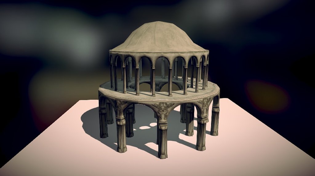 Grunge Elven Rotunda - 3D model by christianll [8c30775] - Sketchfab