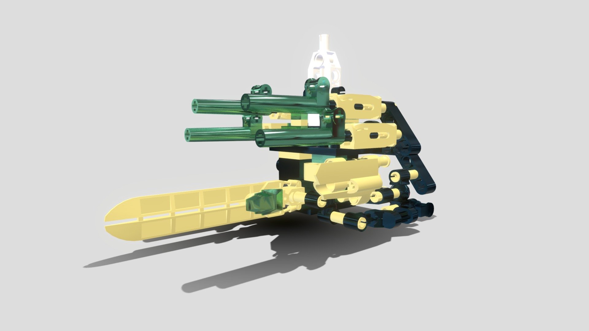 Warhhammer inspired lego blade with quad cannon - 3D model by uut ...