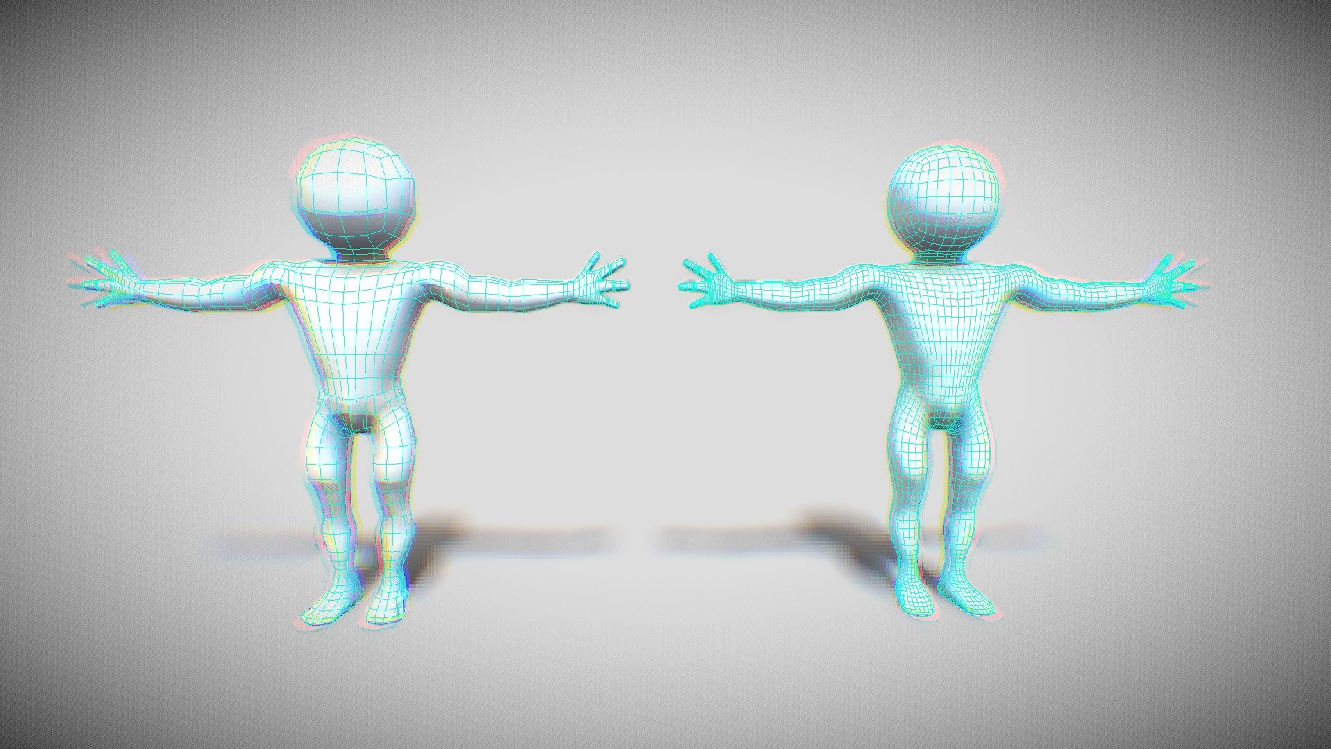 FREE Chibi Dummy | High Poly & Low Poly | UVW - Download Free 3D model ...