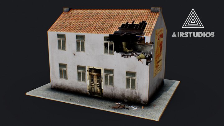 Destroyed-building 3D models - Sketchfab