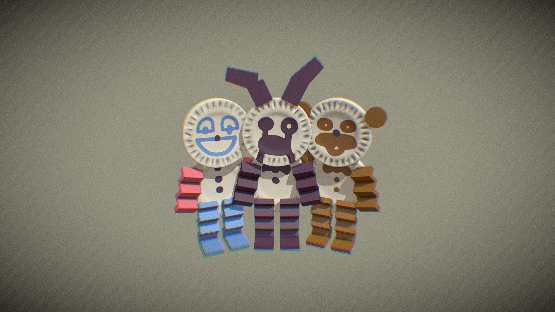 Paper plate pals - Download Free 3D model by royalroyaltymodel112 ...