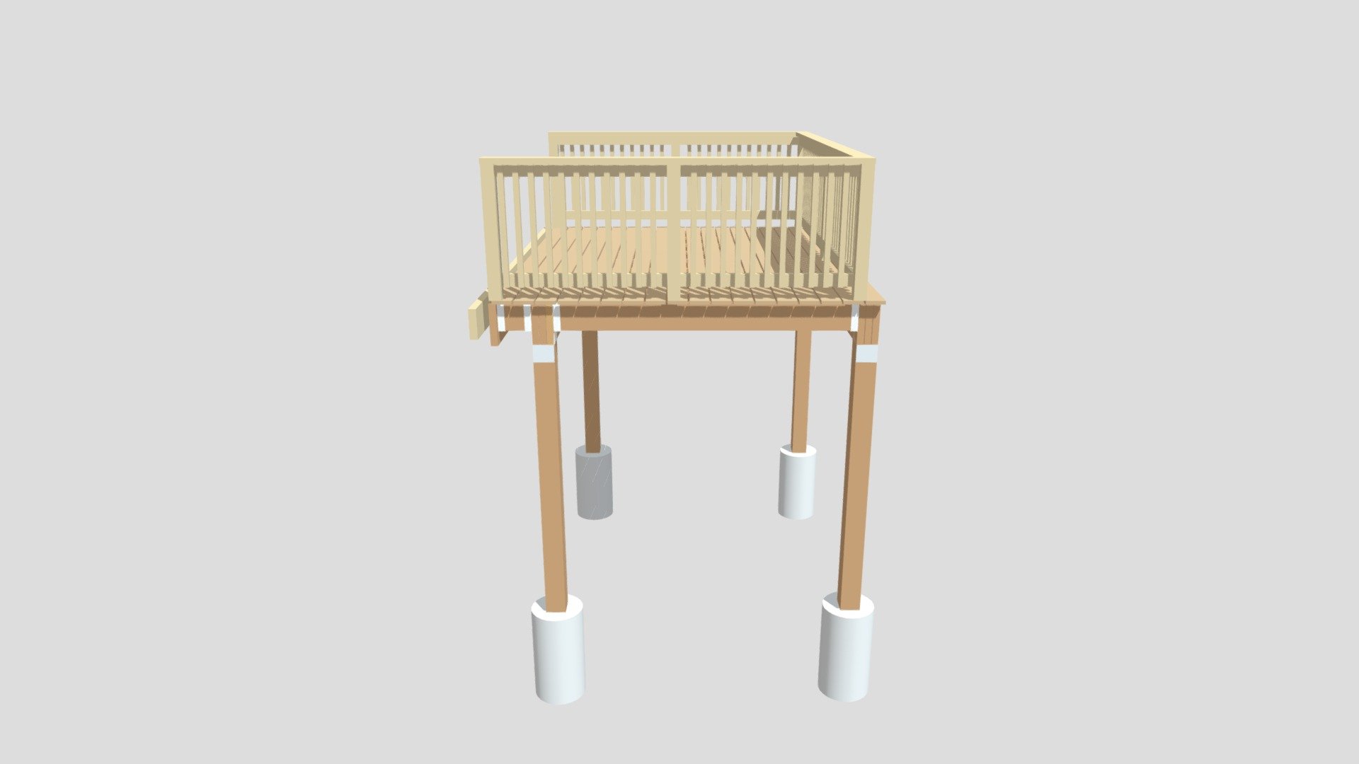 Deck - 3D model by arch.m.group [8c3c6e5] - Sketchfab