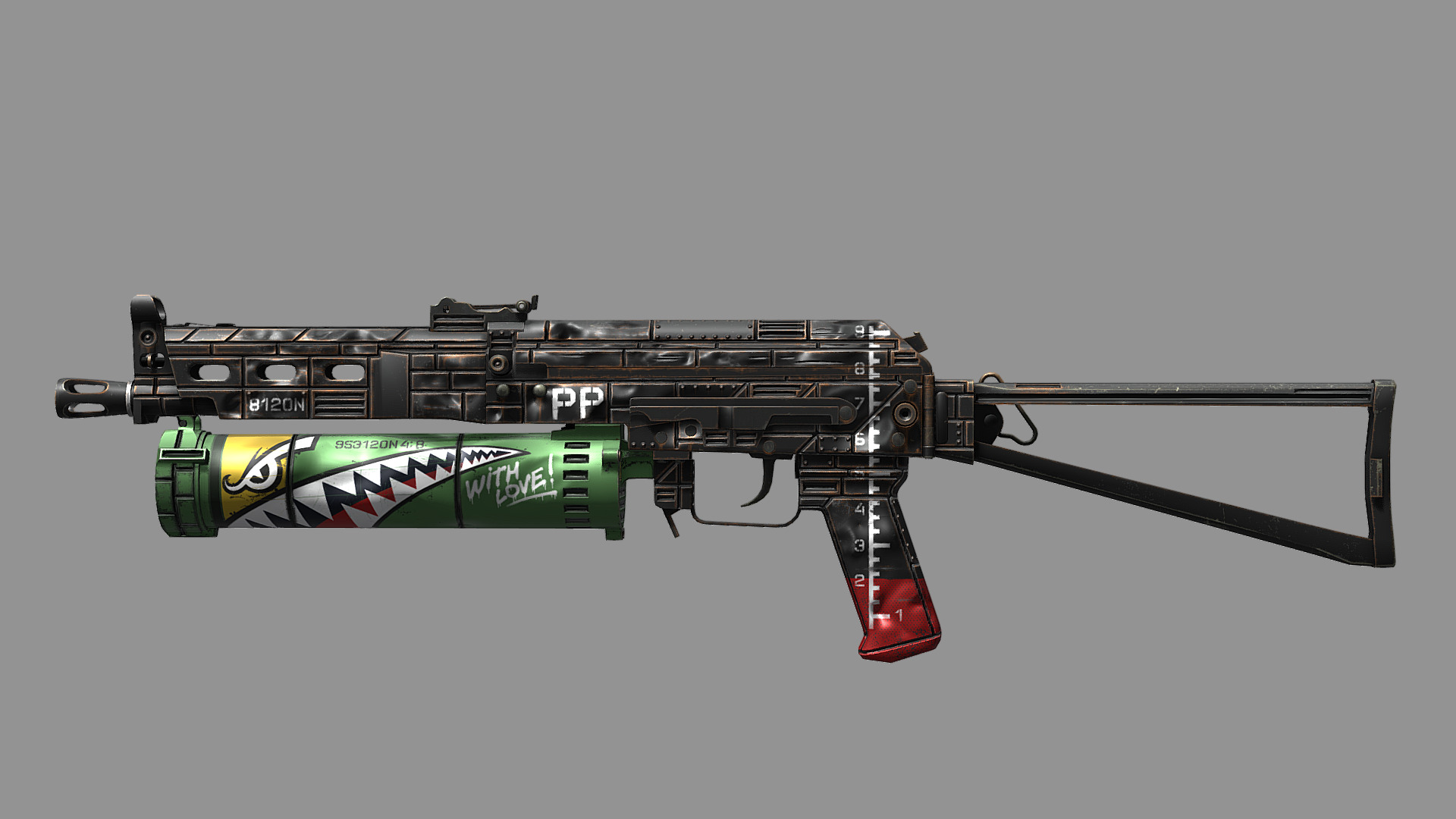 PP-Bizon "Submarine" - 3D model by cursorYX [8c3e71a] - Sketchfab