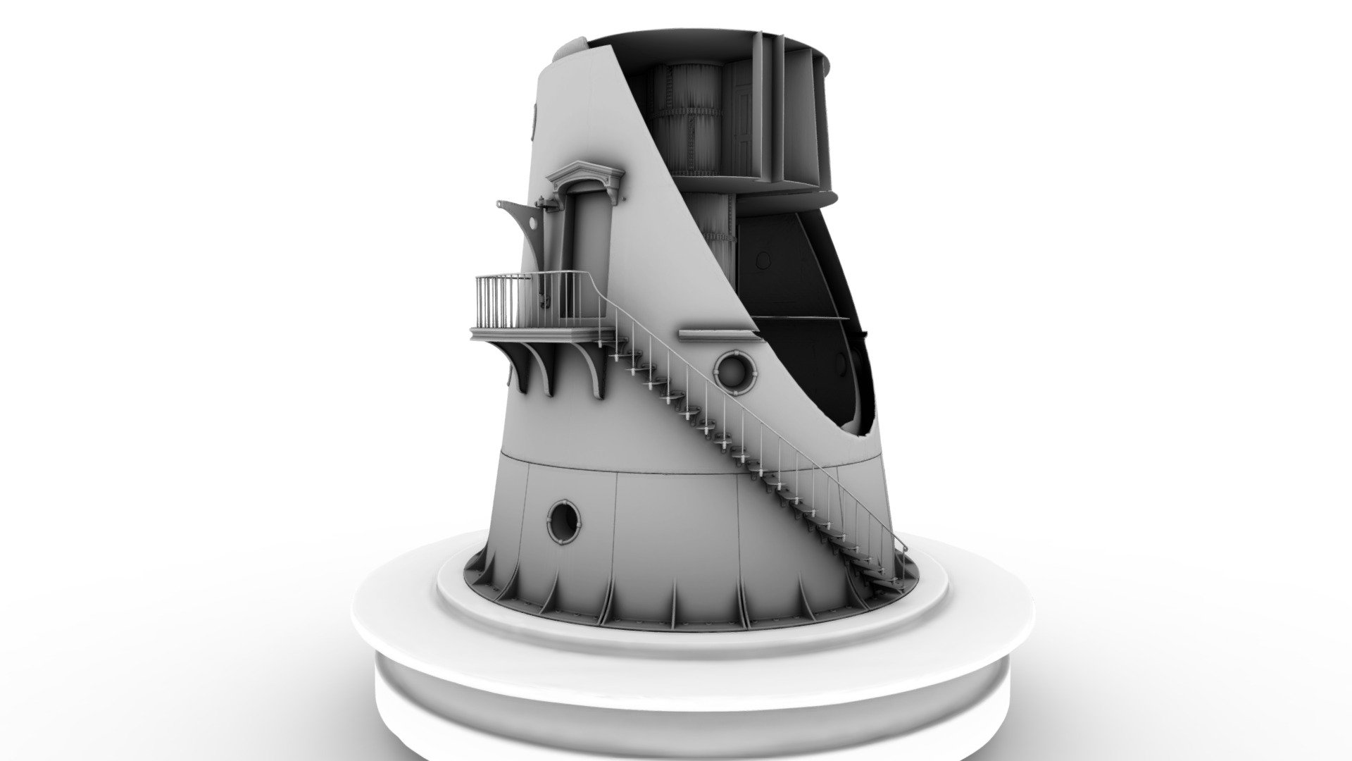 Cape Canaveral Lighthouse Sectional Analysis - 3D model by University ...