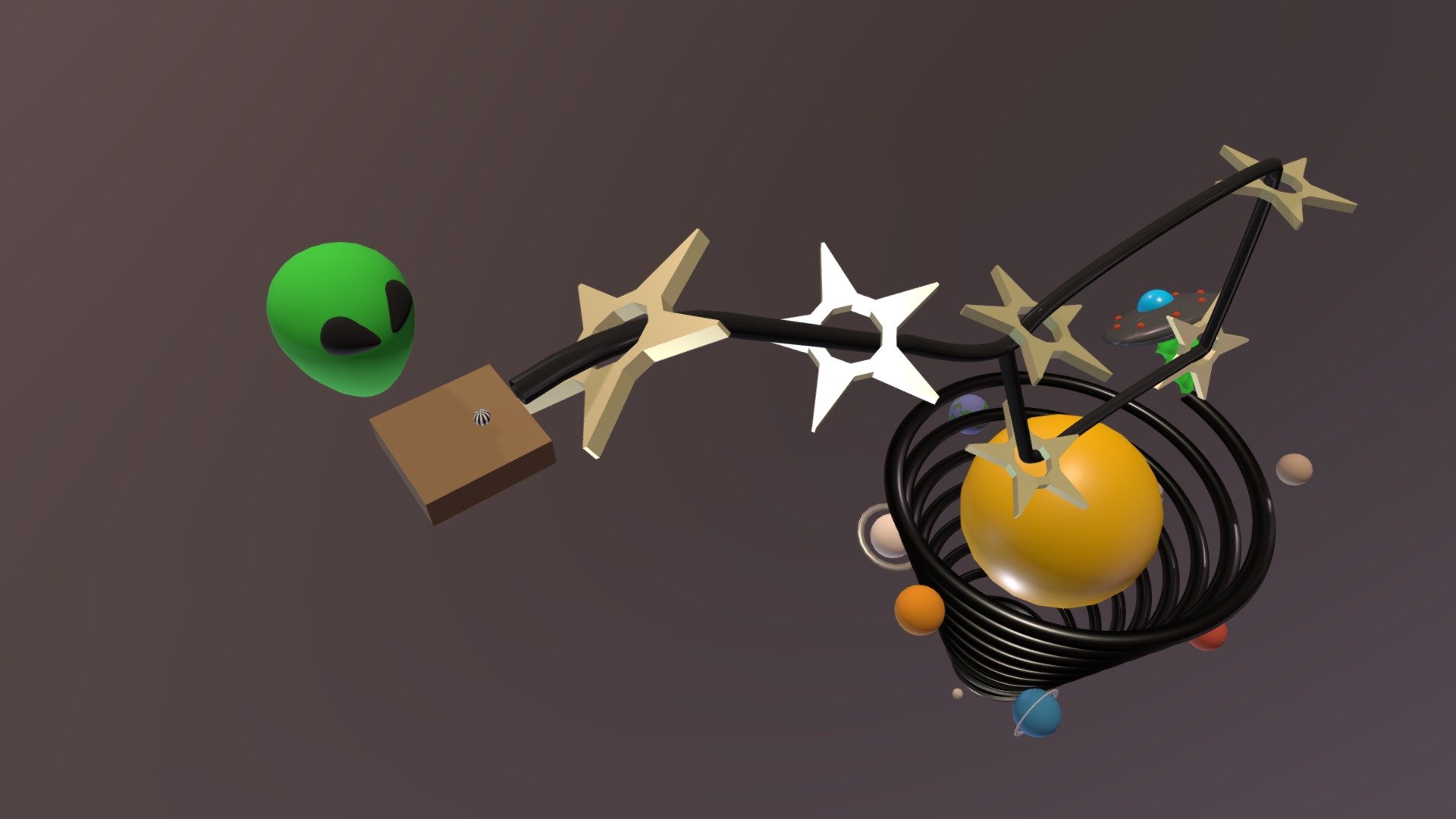 Marble Madness (in space!!) - Download Free 3D model by oolin [8c3fa16 ...