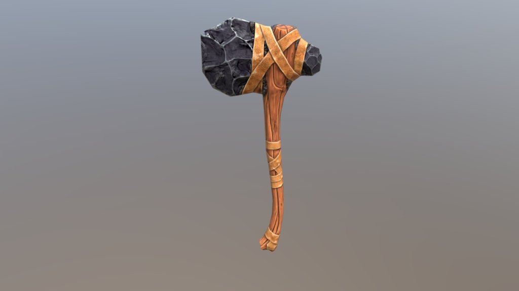 Stone Axe Low Poly - 3D model by Leonid (@3dLeoModels) [8c407d3 ...