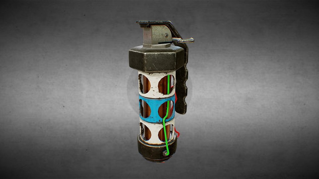 A shocking surprise (stun grenade) - 3D model by Rayco Haex (@rayco ...