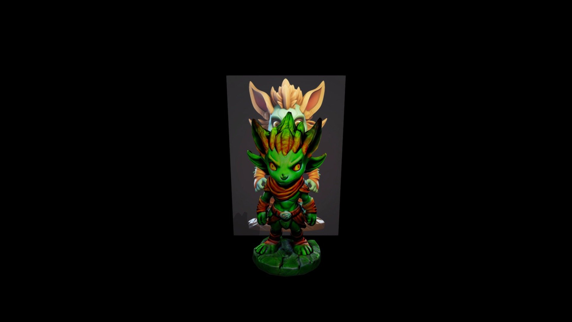 toy figurine of a cartoon character, possibly a - Download Free 3D ...