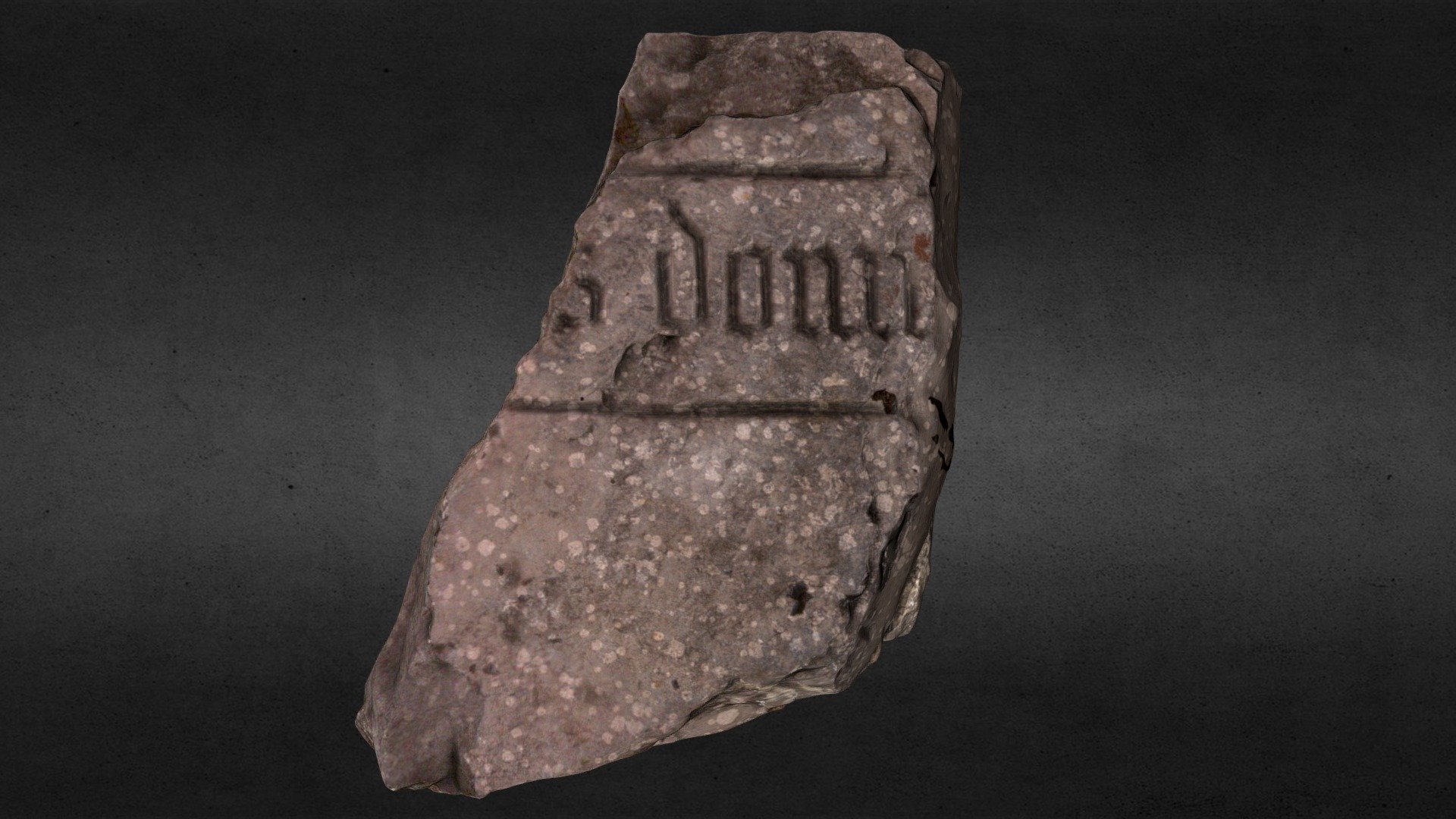 Grafsteen 6 - 3D model by Archeologie Gemeente Den Haag ...