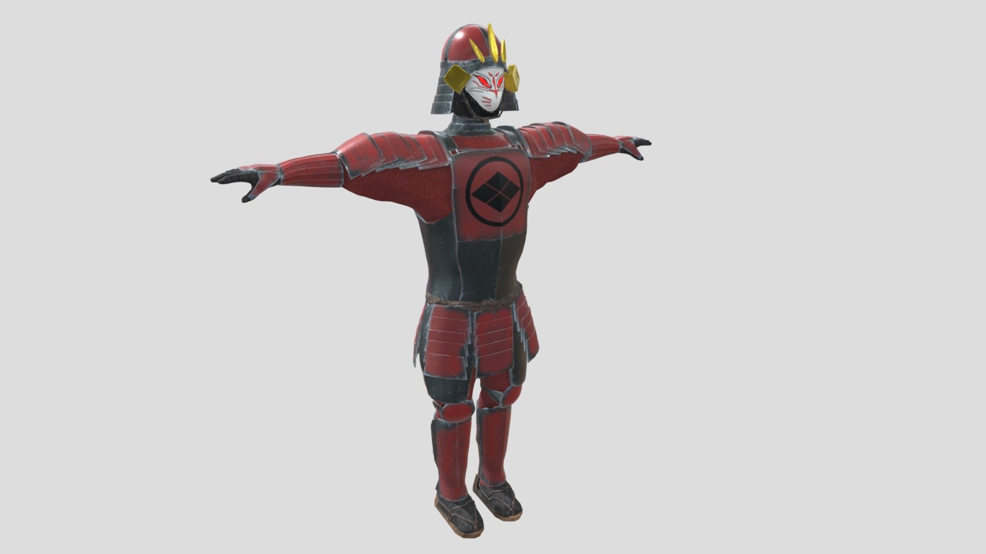 Red Samurai - Download Free 3D model by LukasSI [8c42c4d] - Sketchfab