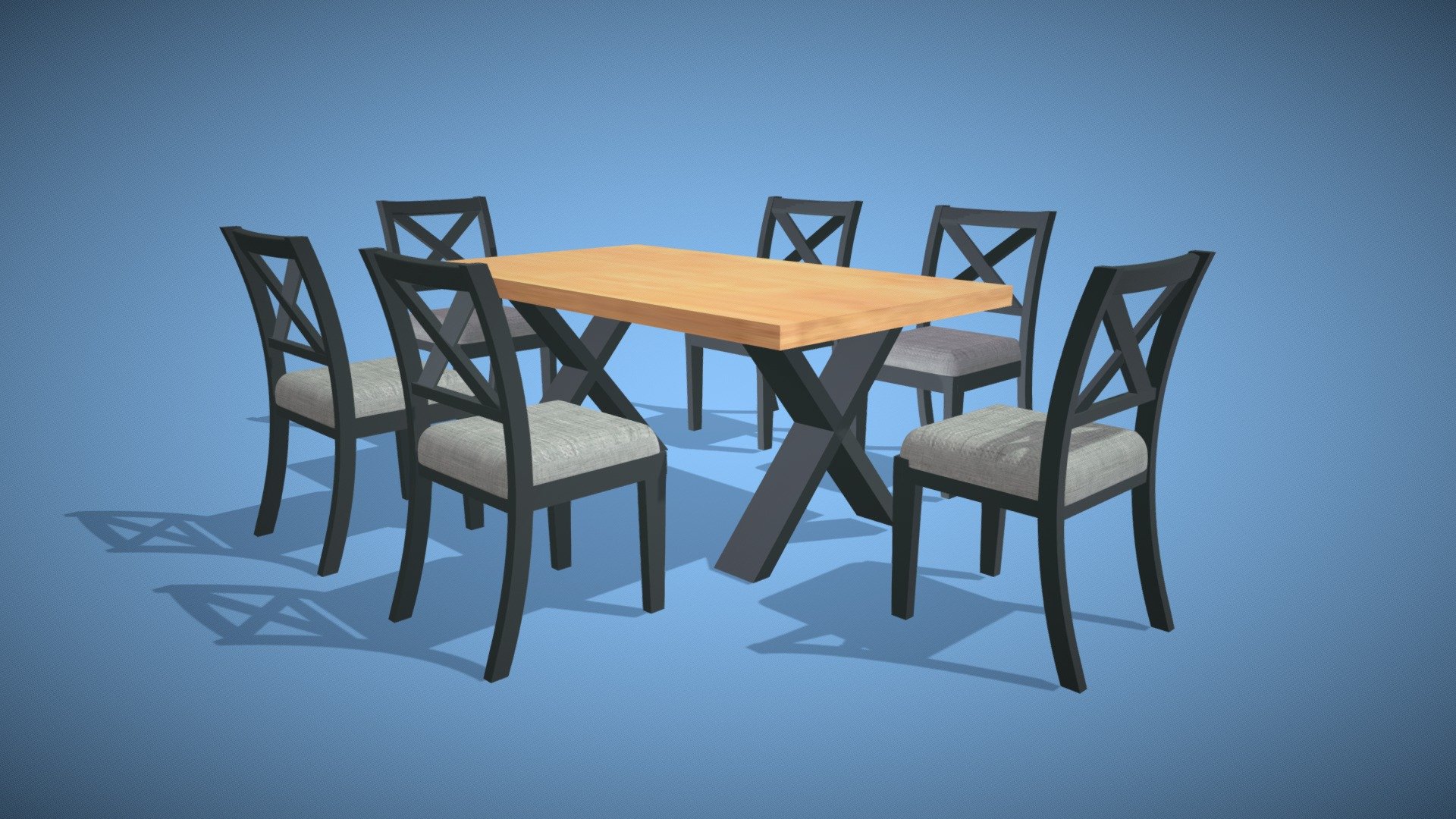 Dinning Table - Download Free 3D model by sandeep7 [8c45541] - Sketchfab
