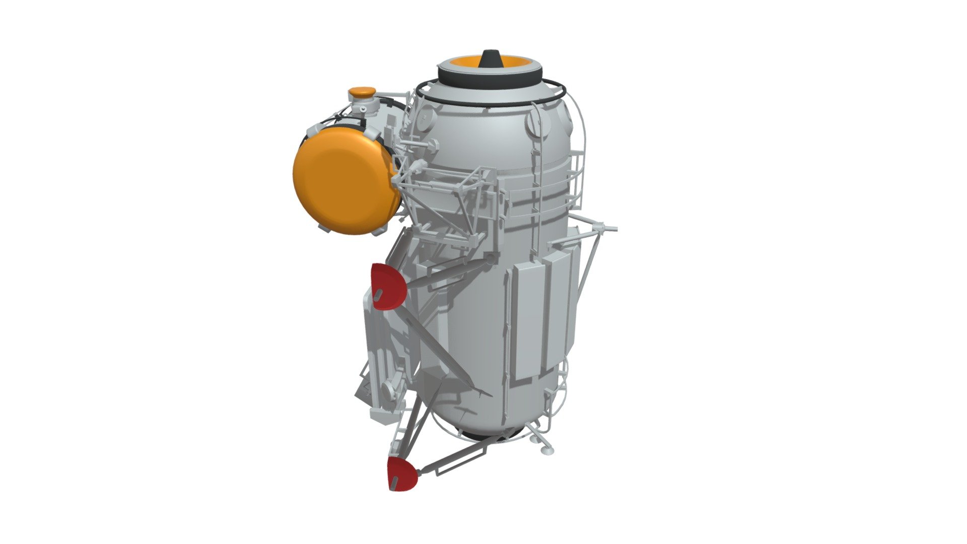 3D Rassvet Mini-Research 1 (MRM-1) Module - Buy Royalty Free 3D model ...