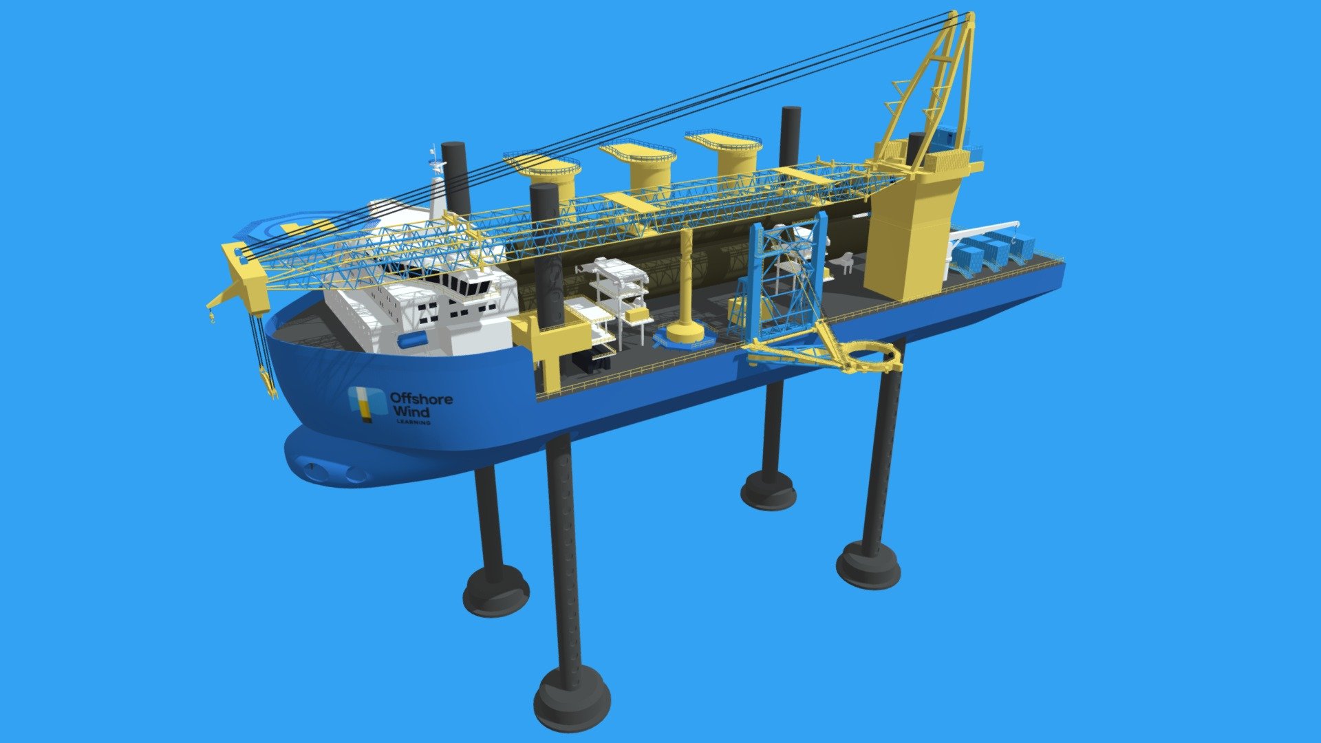 Offshore Wind - Foundation Installation Vessel - 3D model by Offshore ...