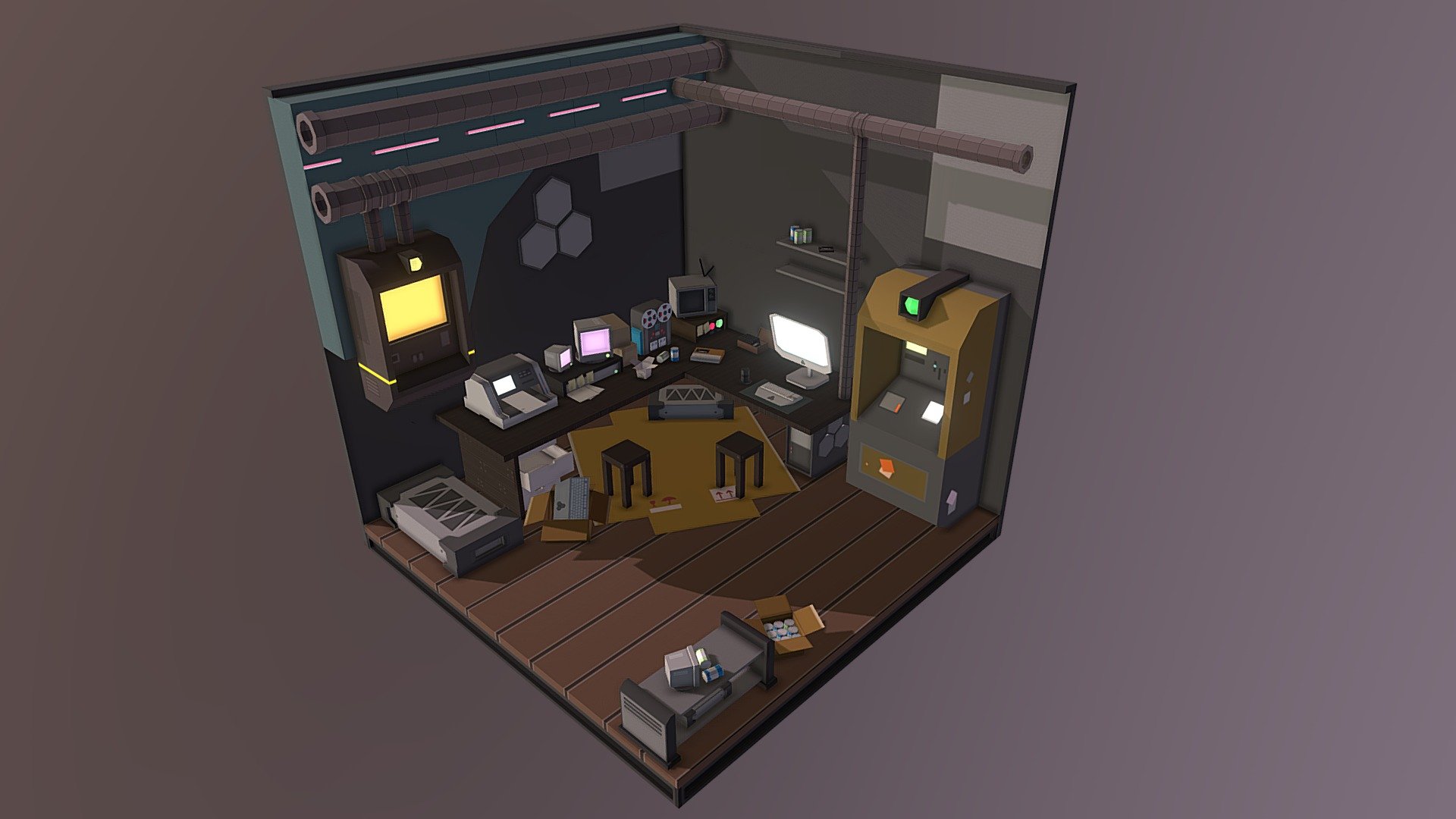 Modular Interior Final - 3D model by Jadon_Cheah [8c4dc82] - Sketchfab