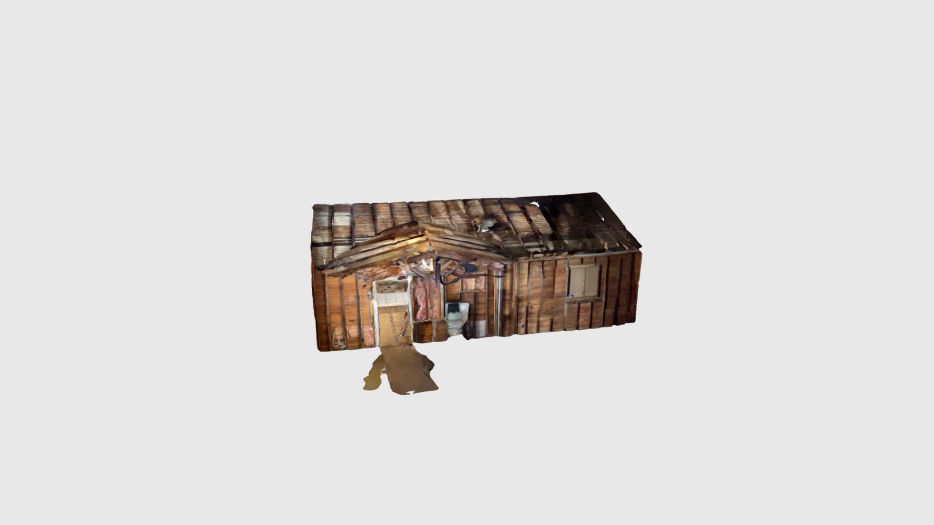 MBR Attic and East interior rafter bays - Download Free 3D model by ...