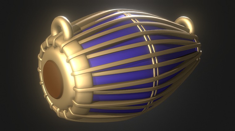 Khol Mridanga - 3D model by manishthorat [8c51afc] - Sketchfab