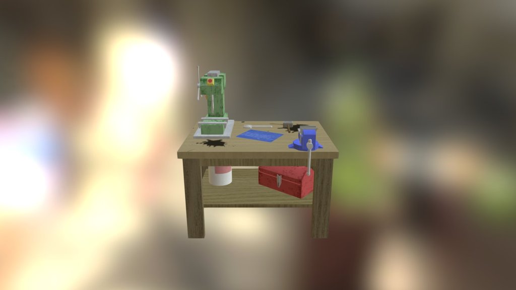 Work Bench Updated - 3D model by cbeck16 [8c51d71] - Sketchfab