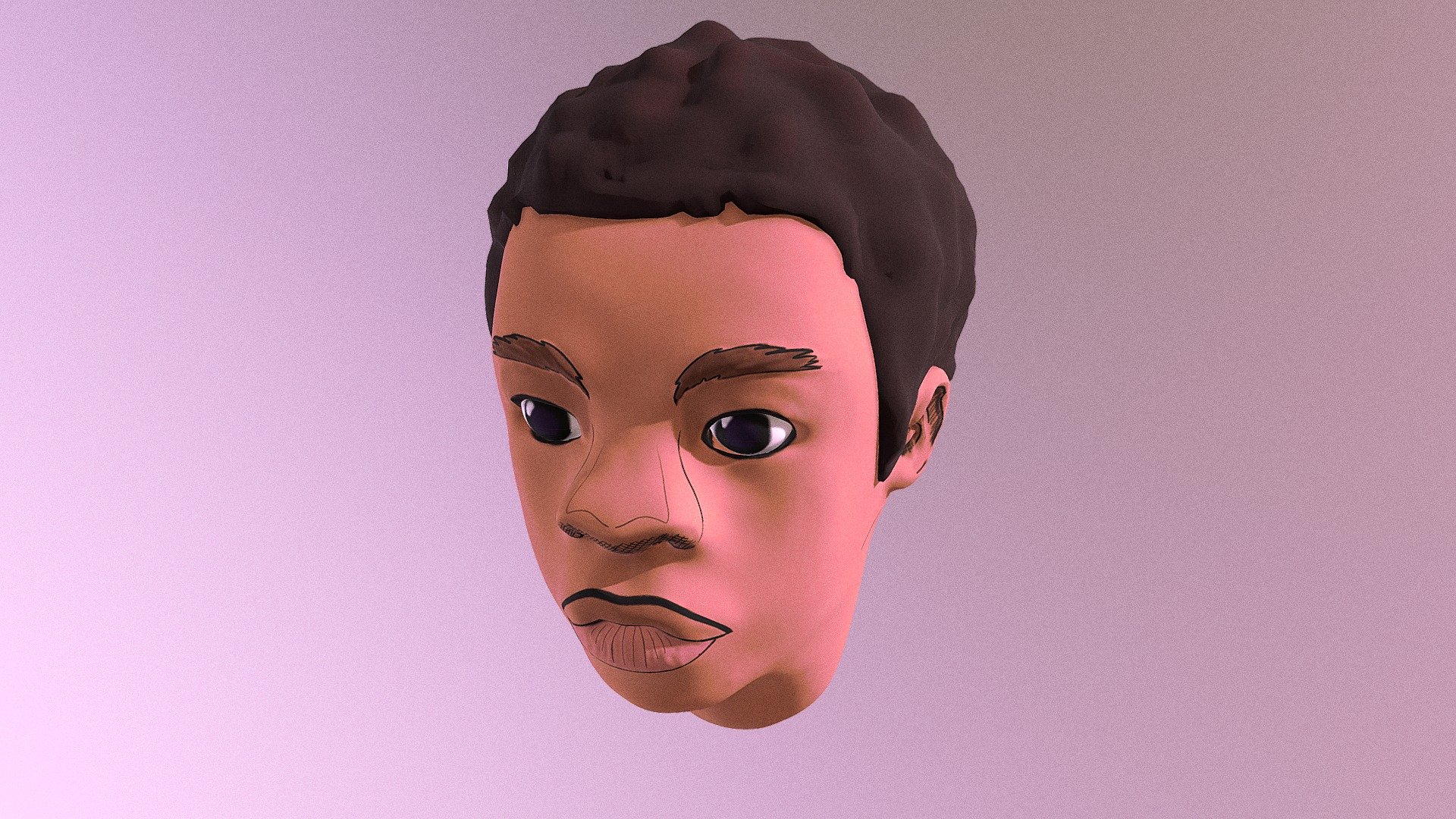 Head Sculpt (Color) - 3D model by dvon1224 [8c526ed] - Sketchfab