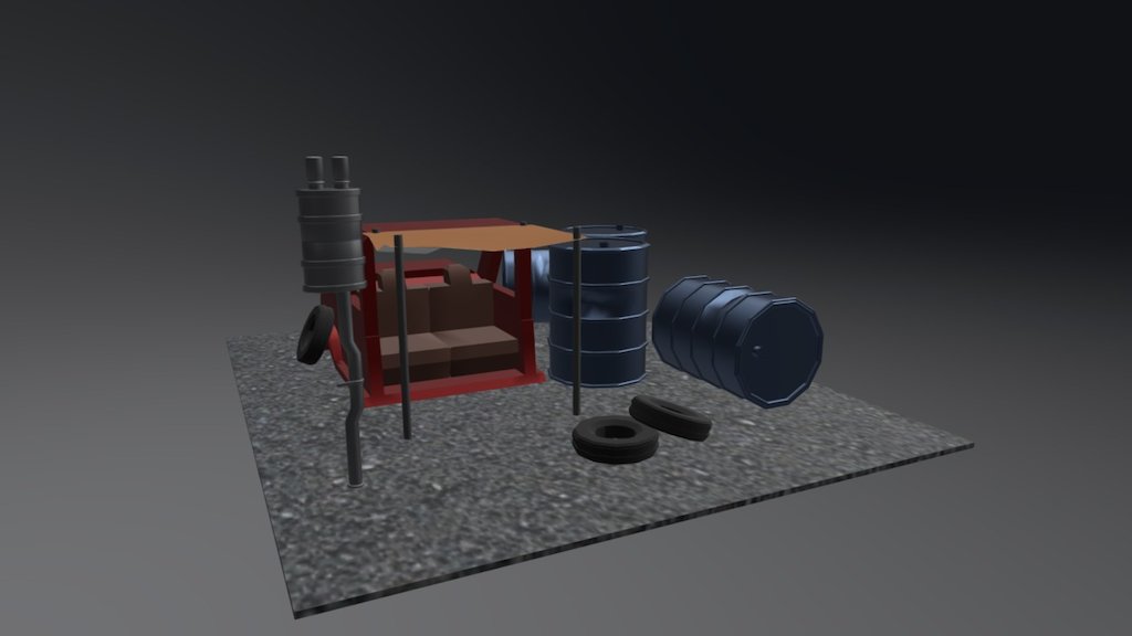 Scrapyard - 3D model by hasuke [8c528d0] - Sketchfab