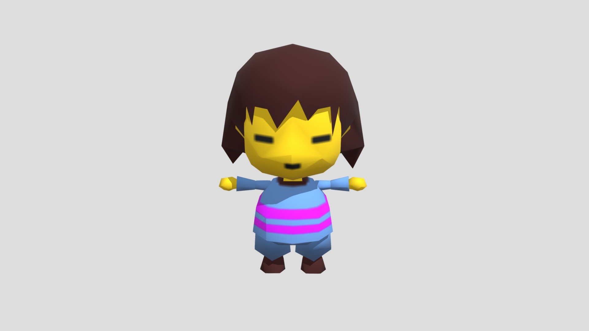 Undertale N64 - Frisk - Download Free 3D model by 3D by Renato🎅 ...