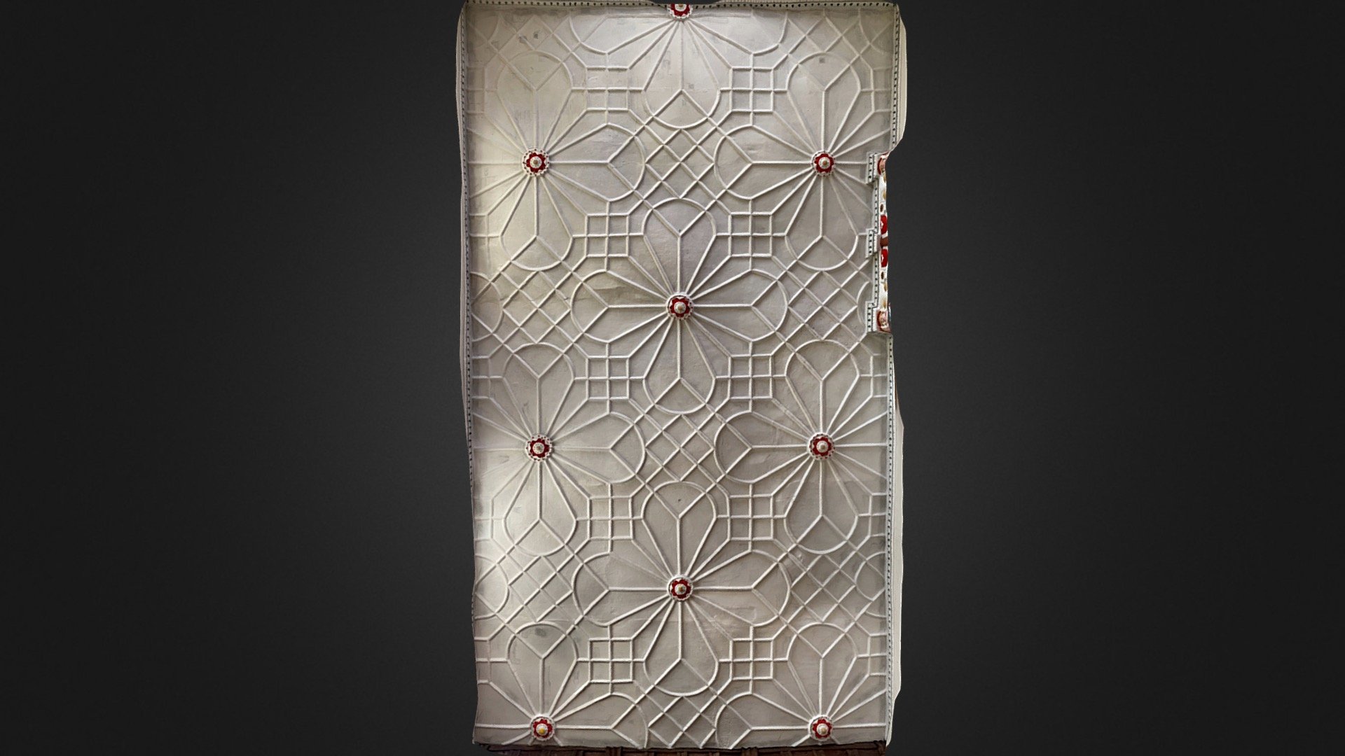 16thC Strap work plaster Ceiling, Plas Mawr - Download Free 3D model by ...