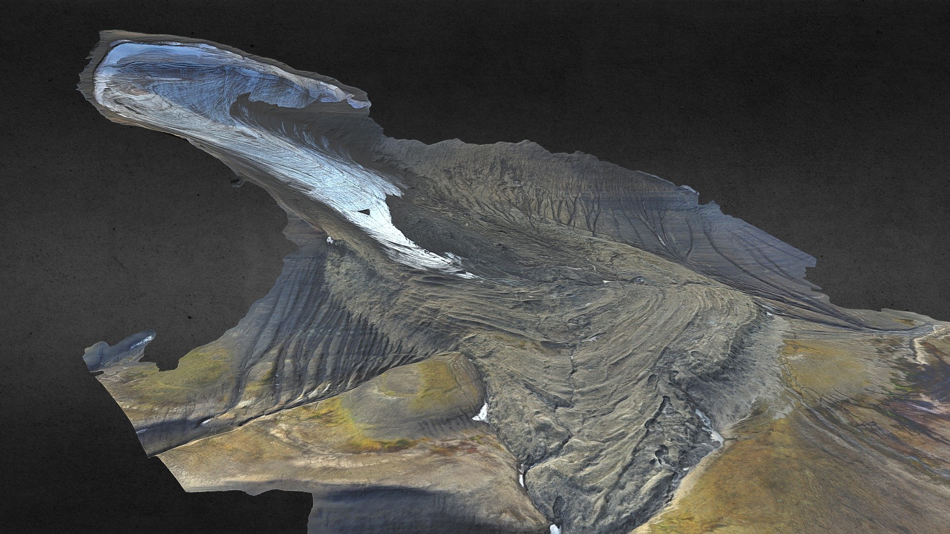 Platåbreen July 2022 - 3D model by SvalDEM: Monitoring of Svalbard ...