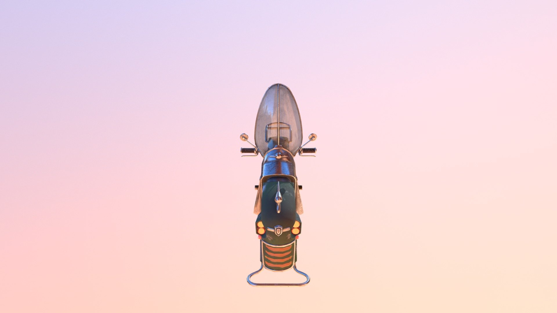 Diesel Punk Bike - 3D model by 40kmaniake [8c57447] - Sketchfab