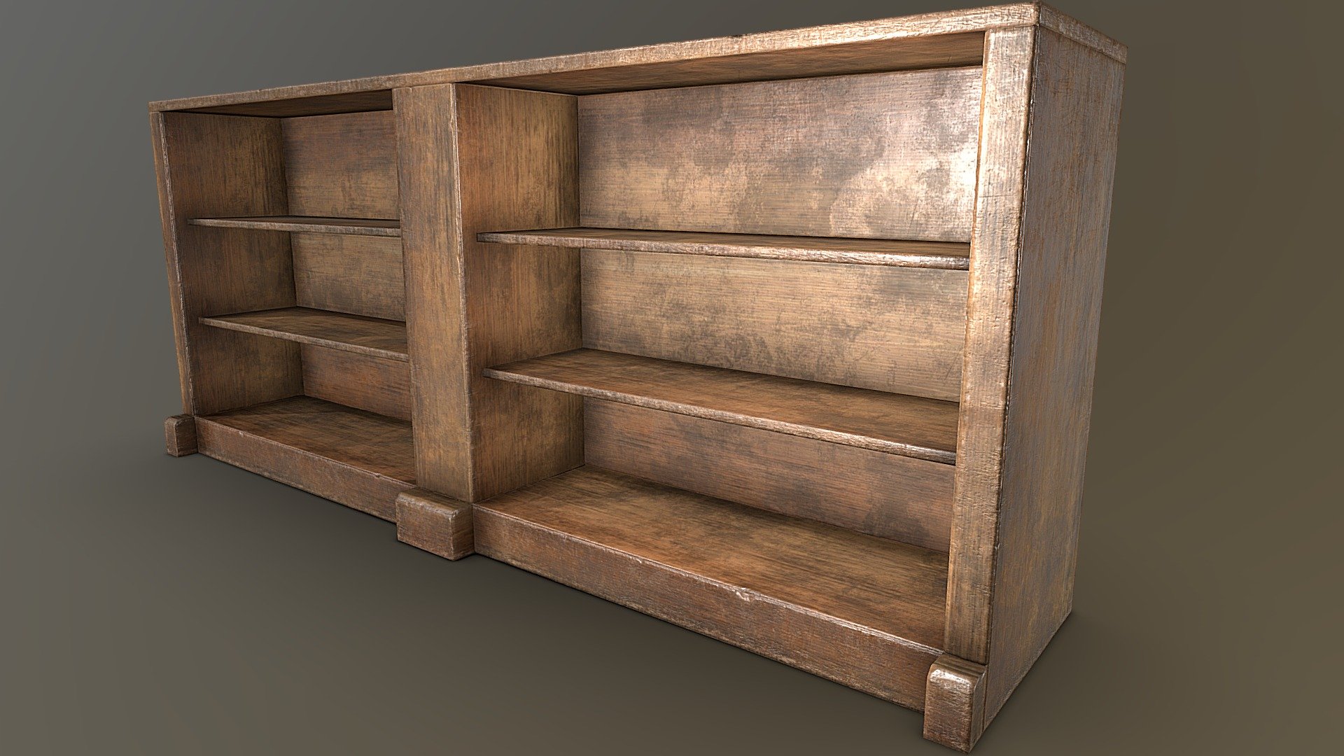 Fallout 3 - Wooden Shelves - Mod Remake - Buy Royalty Free 3D model by ...